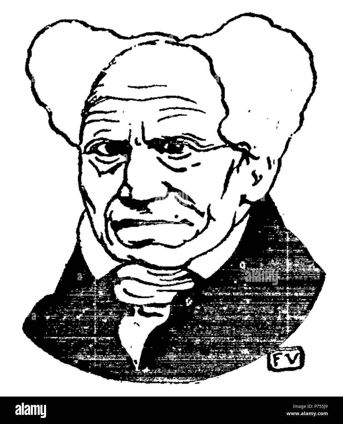 German philosopher Arthur Schopenhauer (1788-1860) by Félix Valloton ...