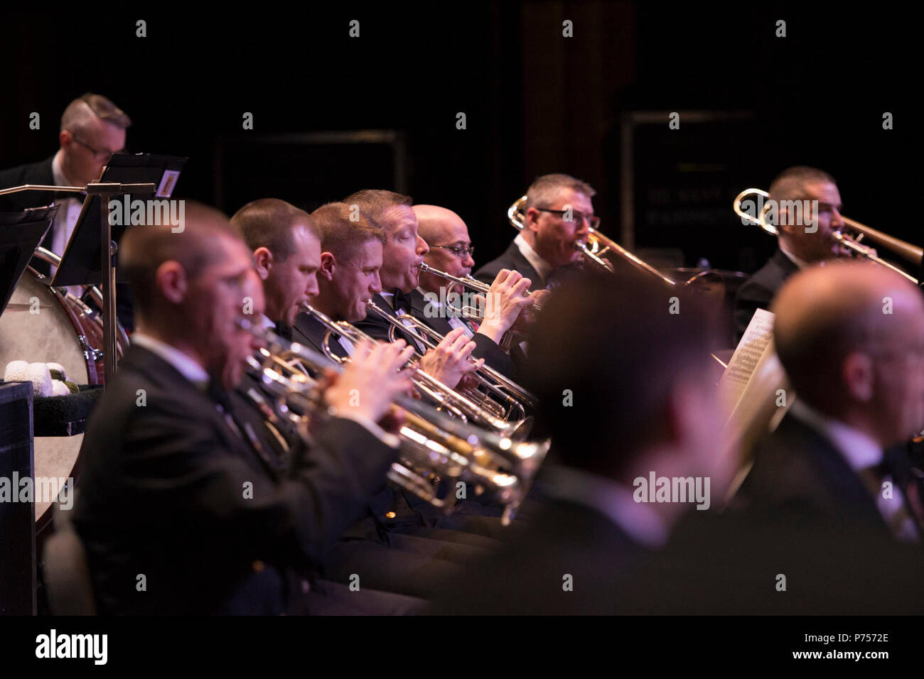 HERSHEY, PA (Feb. 22, 2016) The trumpet section of the United States ...
