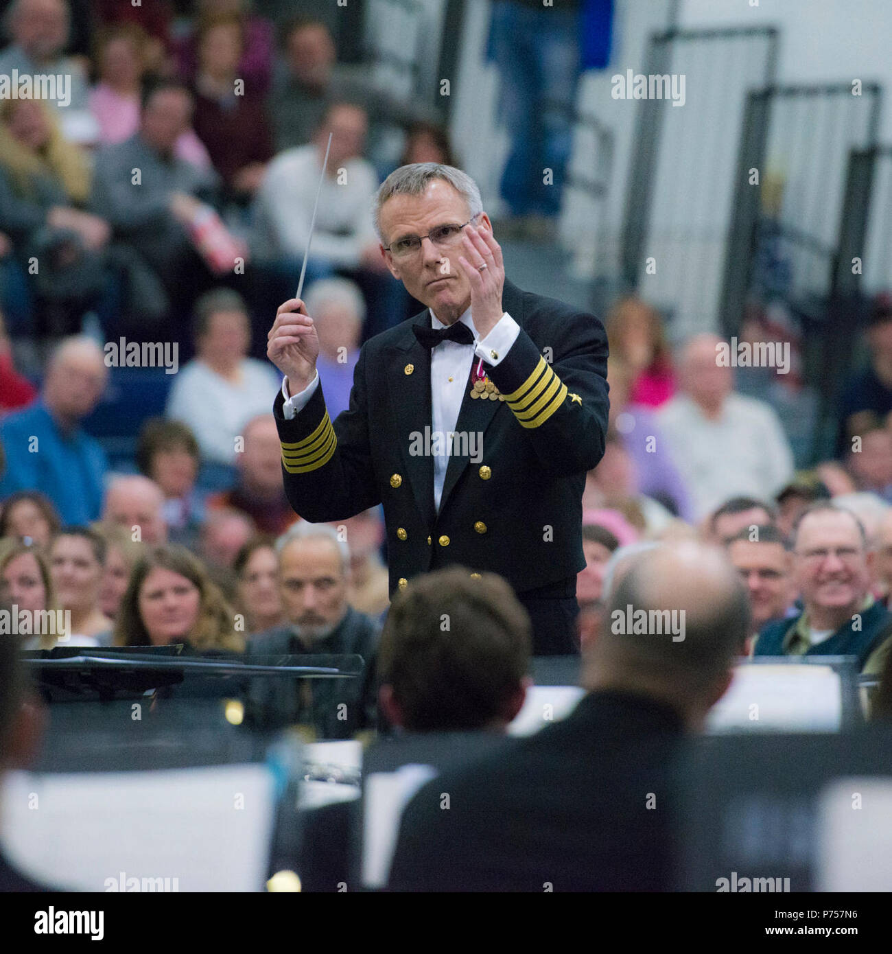 ERIE, PA (Feb. 29, 2016) Commander Kenneth Collins conducts the U.S ...