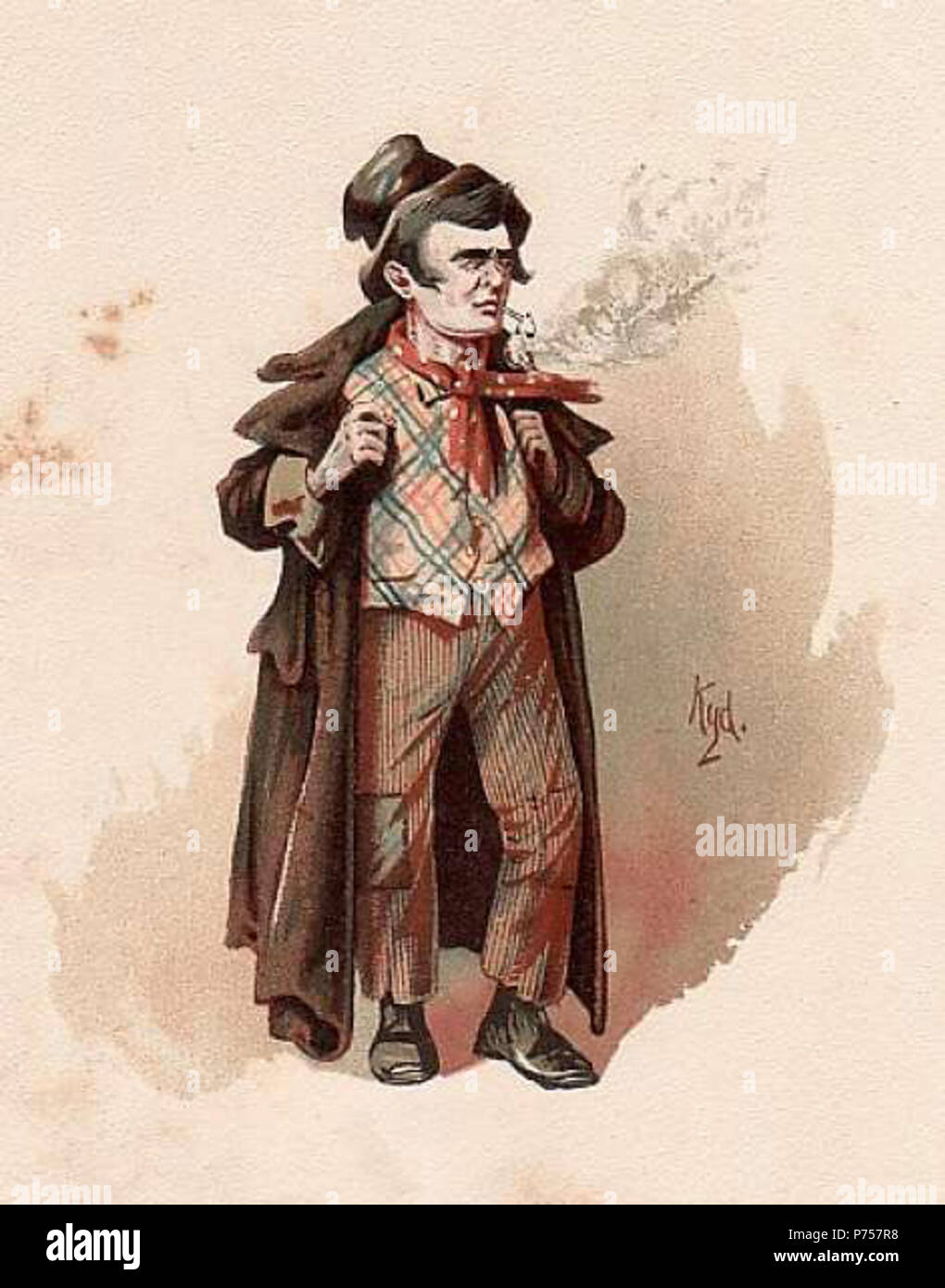 English: Watercolour of The Artful Dodger from Oliver Twist . circa ...