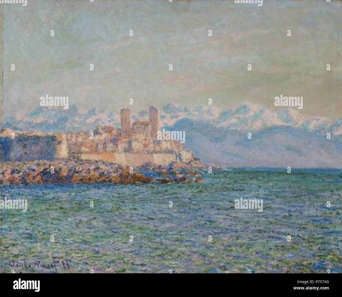 . The Fort of Antibes 1888 28 Claude Monet - The Fort of Antibes Stock Photo - Alamy
