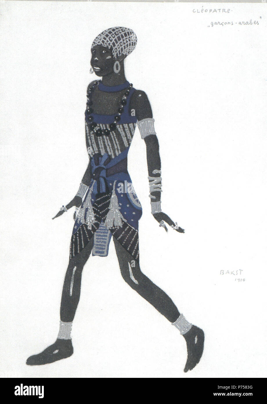 A costume design for Cléopâtre: Le Petit Négrillon . 1910 28 Cleopatra ...