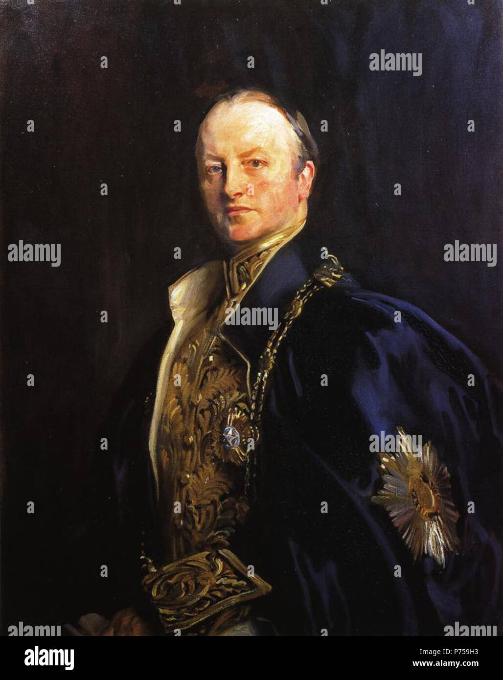. Portrait of George Nathaniel Curzon . English: 'The Right Honourable ...