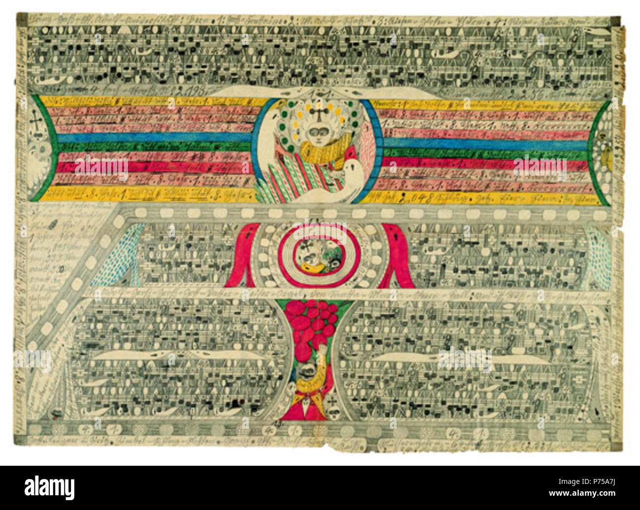 7 Adolf Wölfli Gross-Gross-Gott-Vatter-Rooseli und Skt Adolf Stock ...