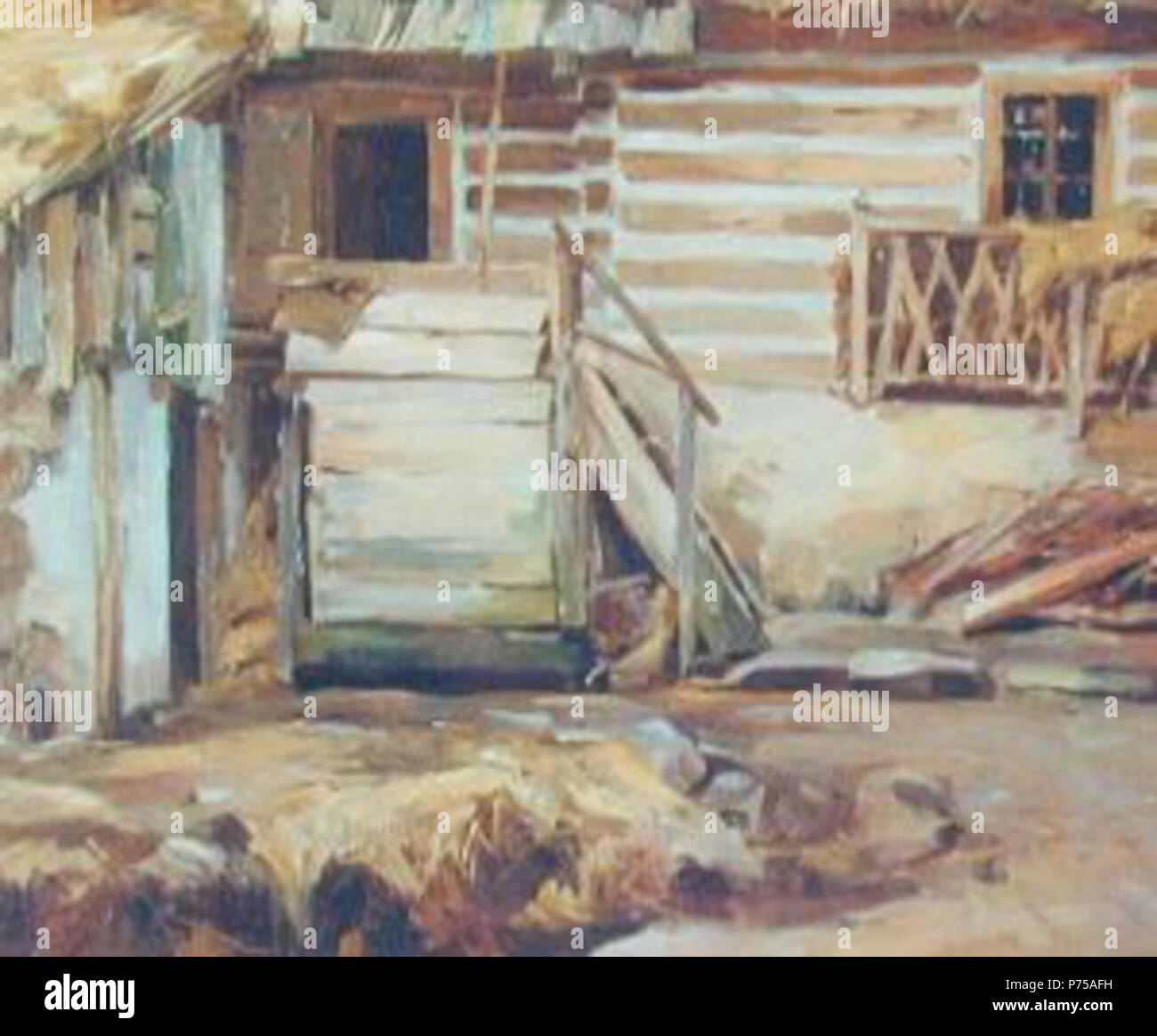 English: Rural Farm . before 1930 17 Bergman-Farm Stock Photo - Alamy