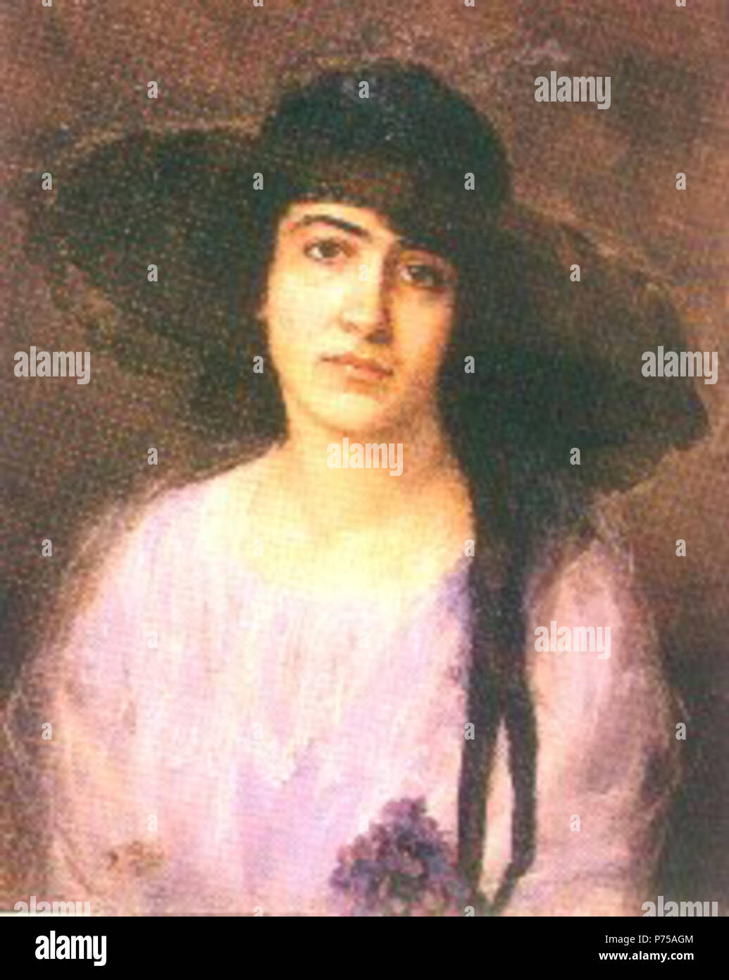 17 Bertha Worms - Retrato de Andréa Worms, 1919 Stock Photo - Alamy