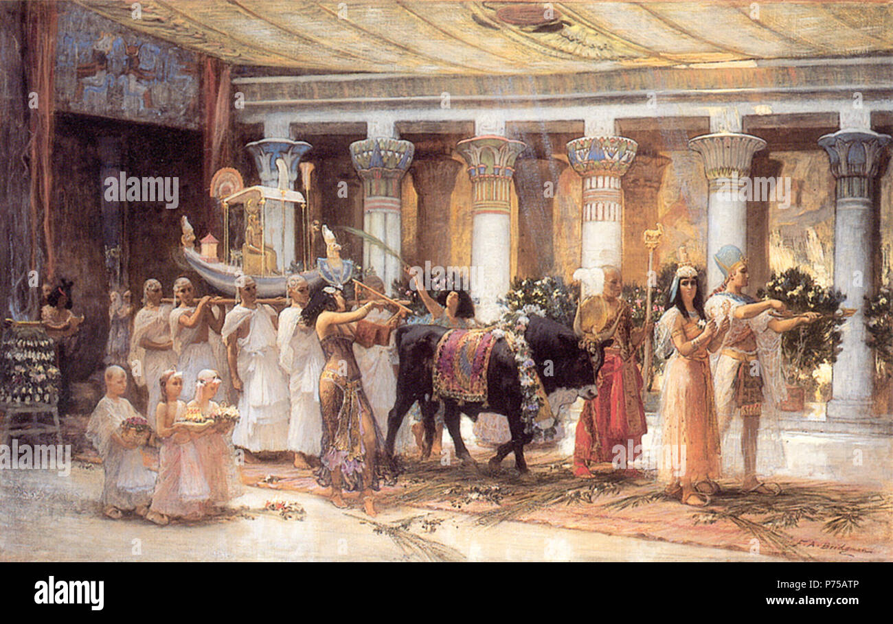 Procession of the sacred bull apis hi-res stock photography and images ...