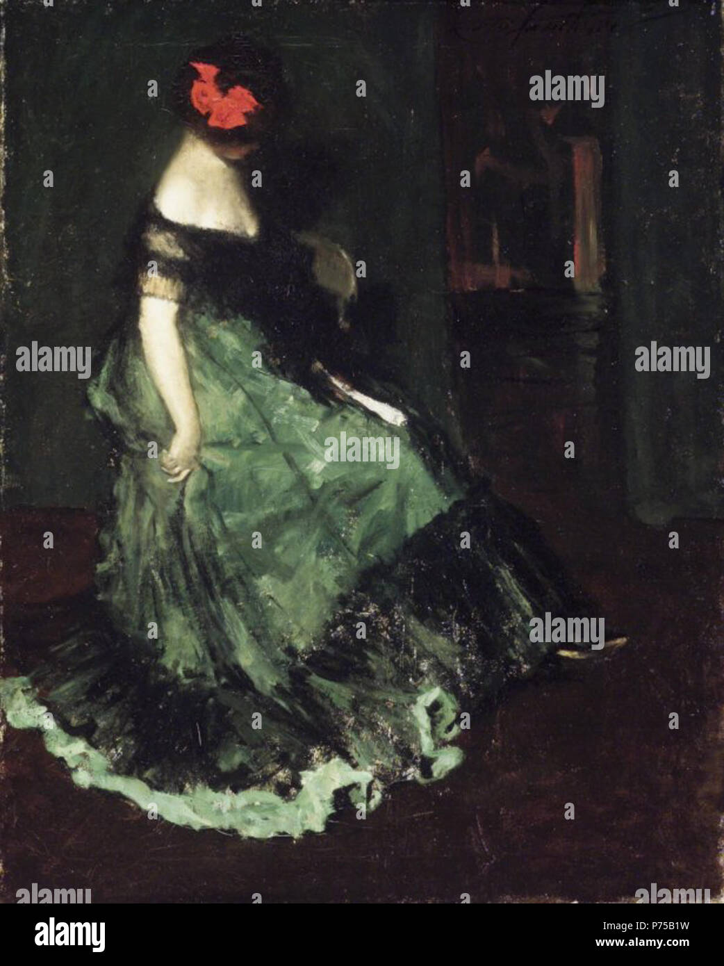 . The Red Bow circa 1902 20 Brooklyn Museum - The Red Bow - Charles W ...