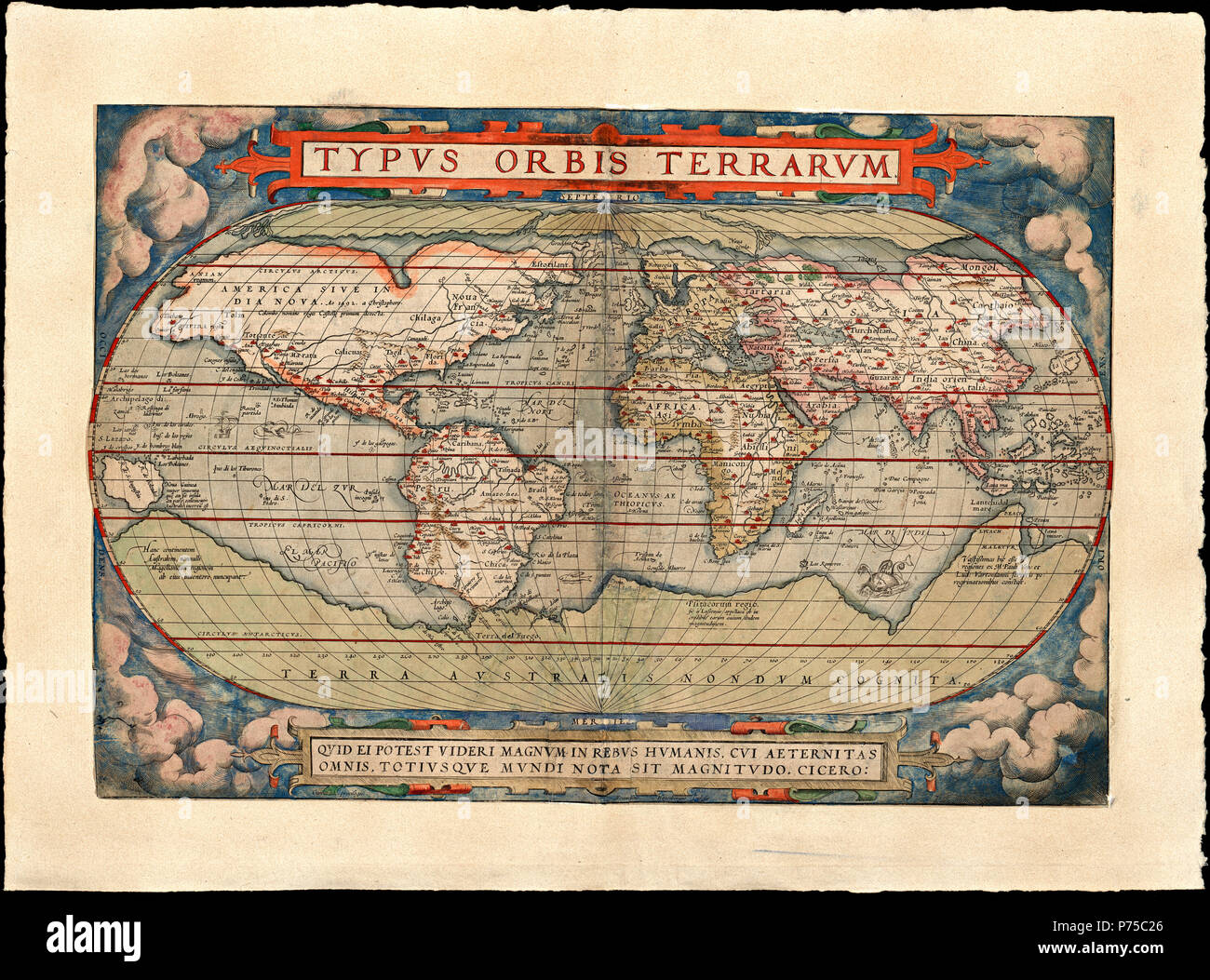 Abraham ortelius map of europe hi-res stock photography and images - Alamy