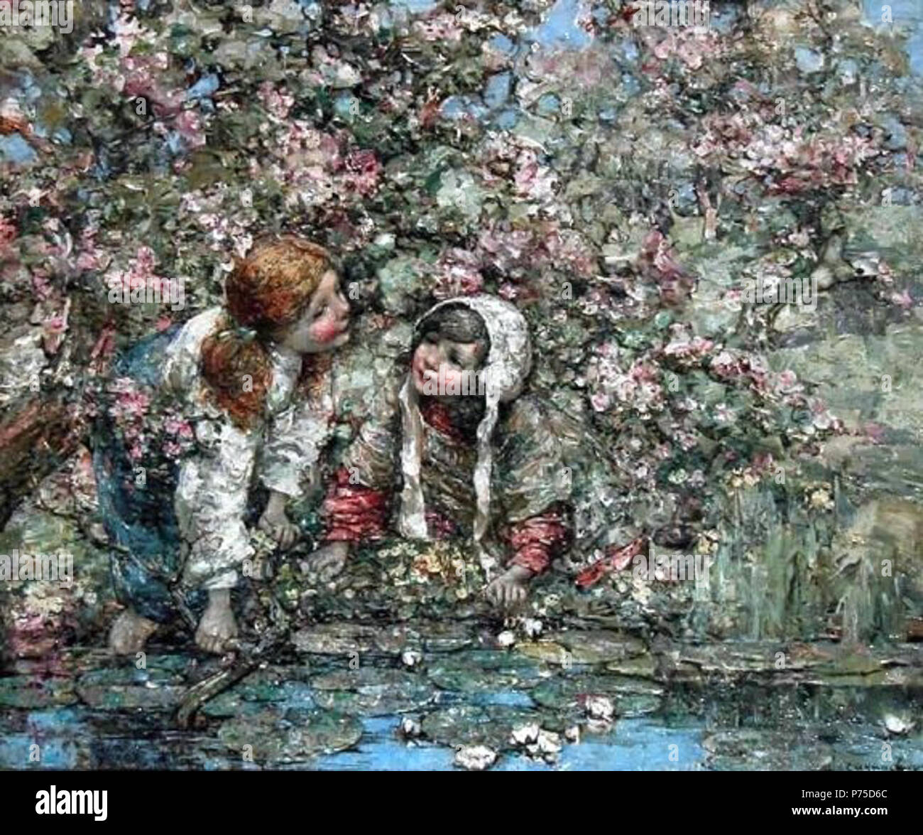 Sweet Blossoms . 1916 35 Edward Atkinson Hornel - Sweet Blossoms 1916 ...