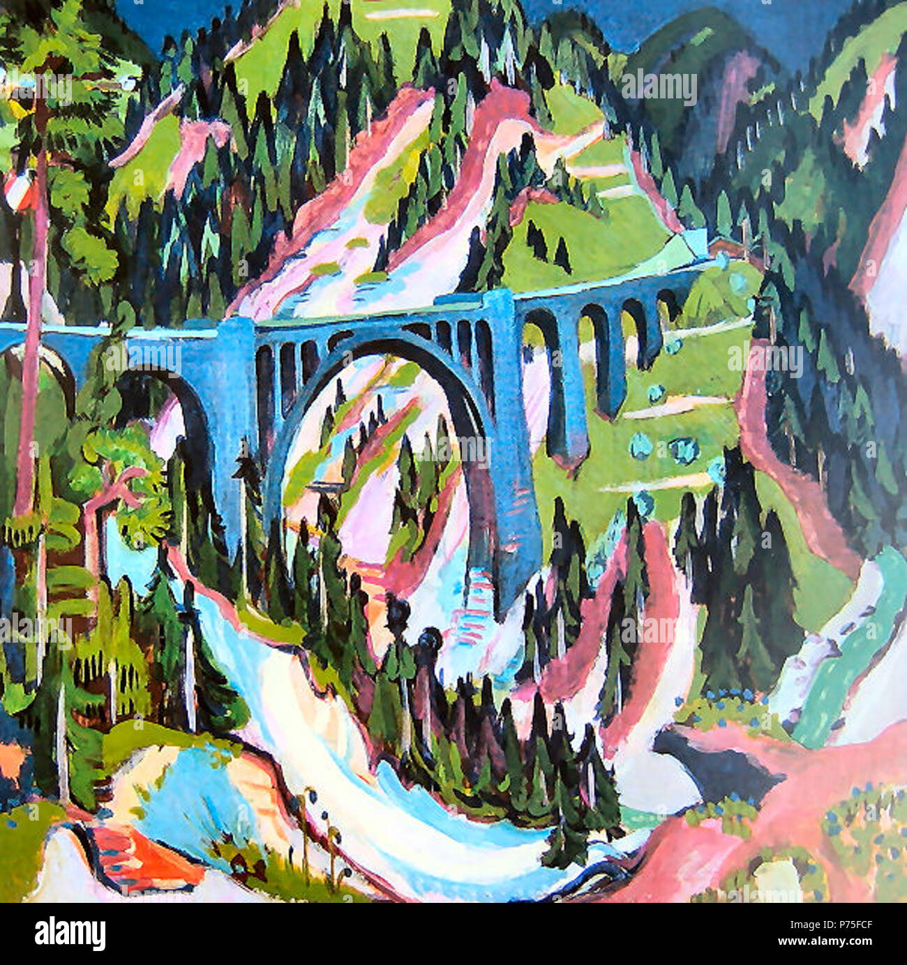 10 Ernst Ludwig Kirchner Brücke bei Wiesen Stock Photo - Alamy