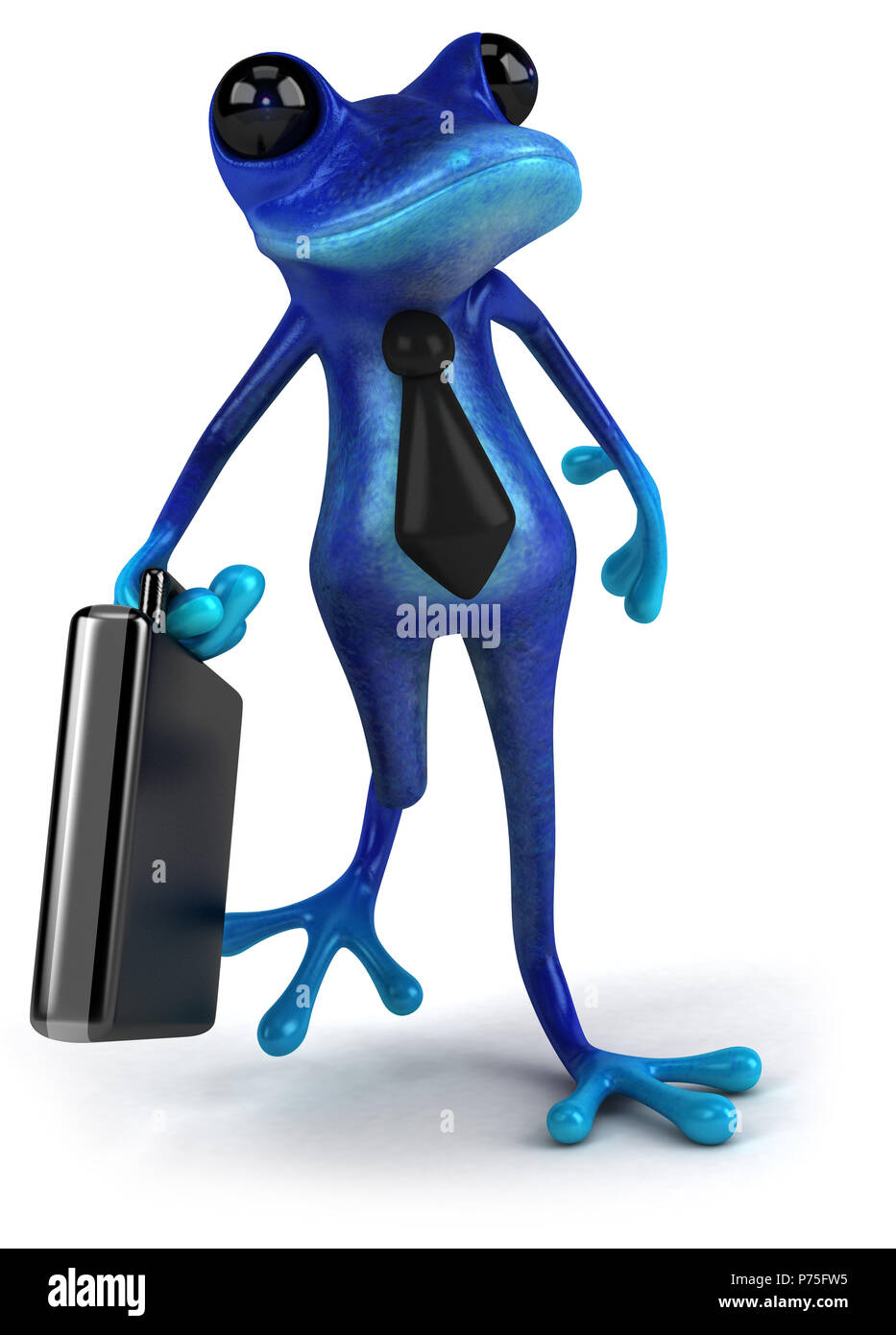 Blue poison dart frog rainforest Cut Out Stock Images & Pictures - Alamy