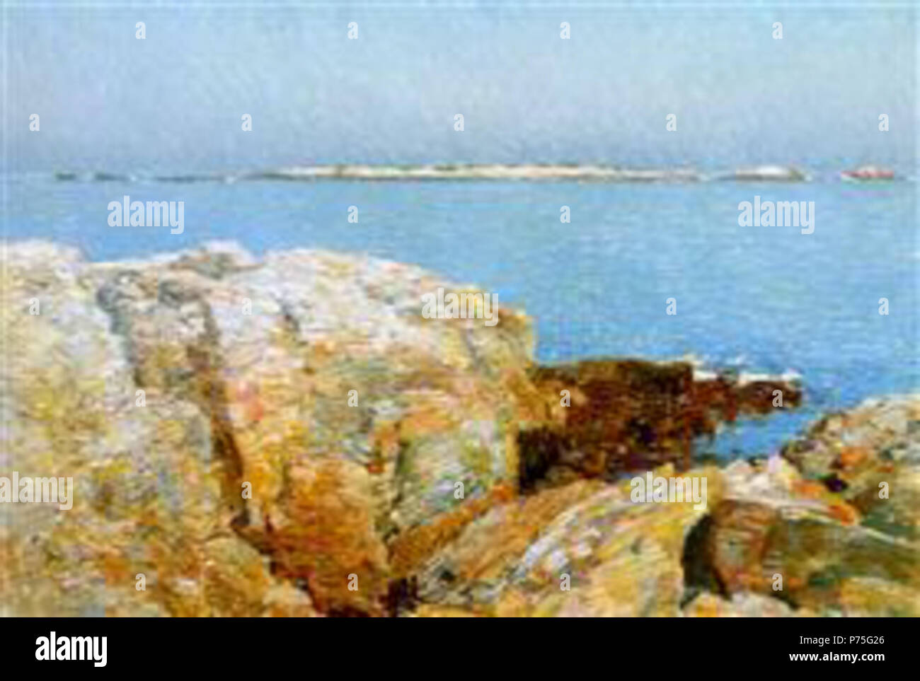 Work by Childe Hassam . before 1935 136 Hassam - duck-island Stock ...