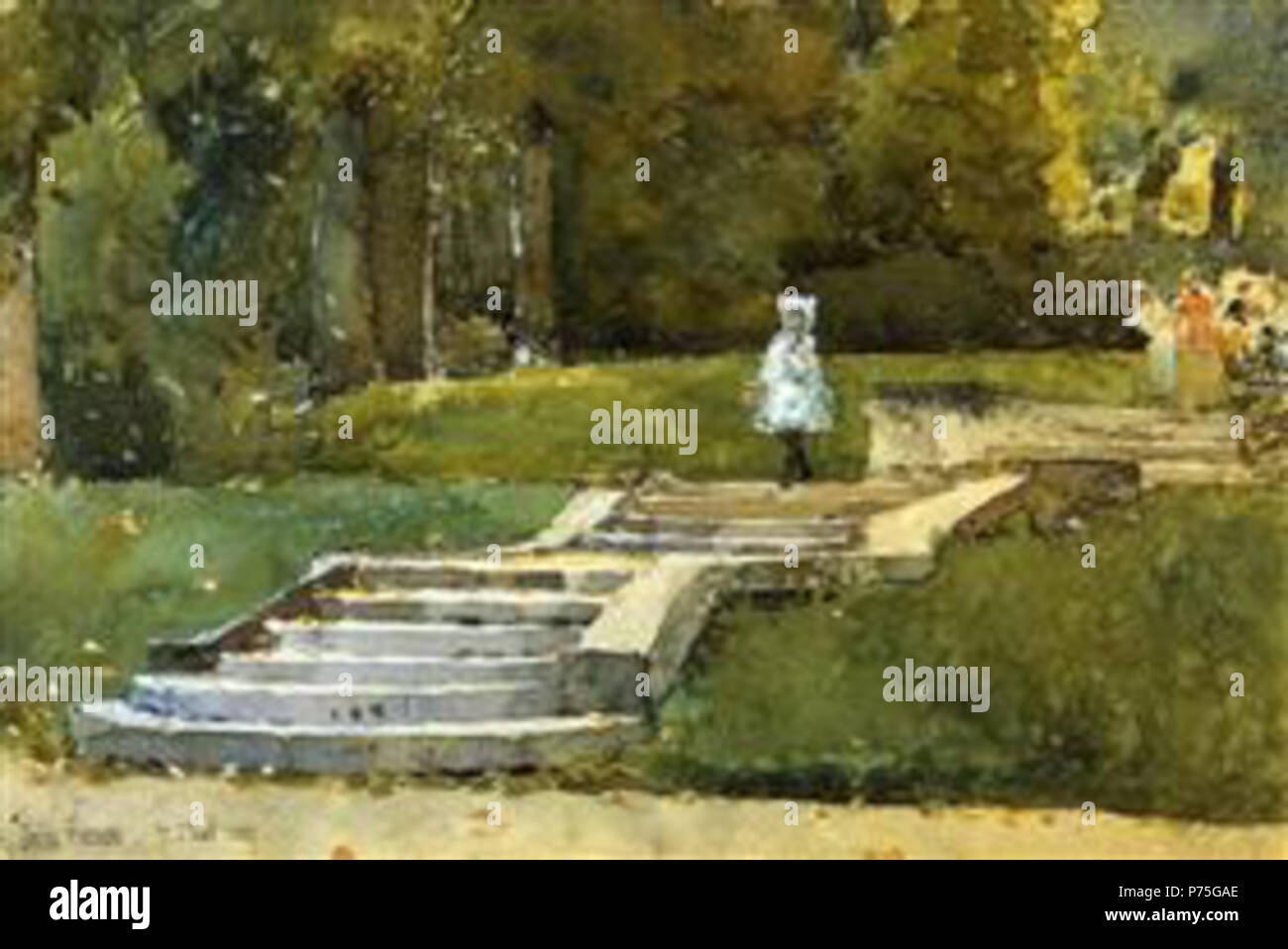 Work by Childe Hassam . before 1935 136 Hassam - in-the-park-at-st ...