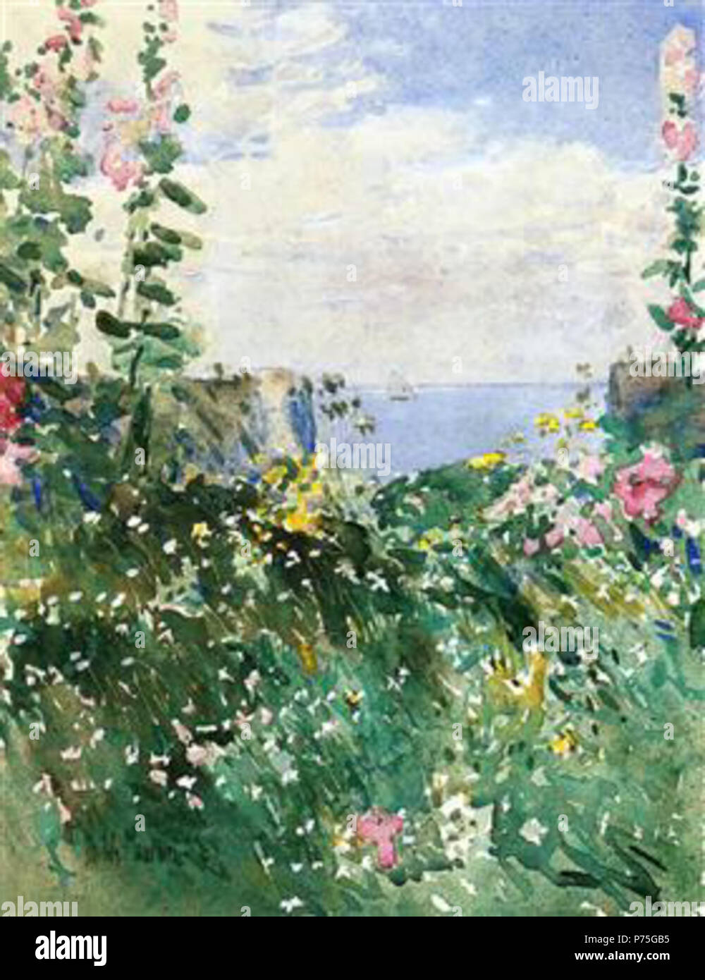 Work by Childe Hassam . before 1935 136 Hassam - isles-of-shoals-garden ...