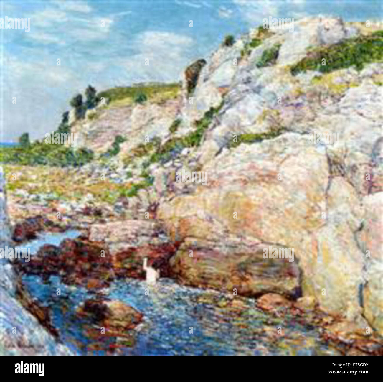 Work by Childe Hassam . before 1935 137 Hassam - northeast-gorge-at ...