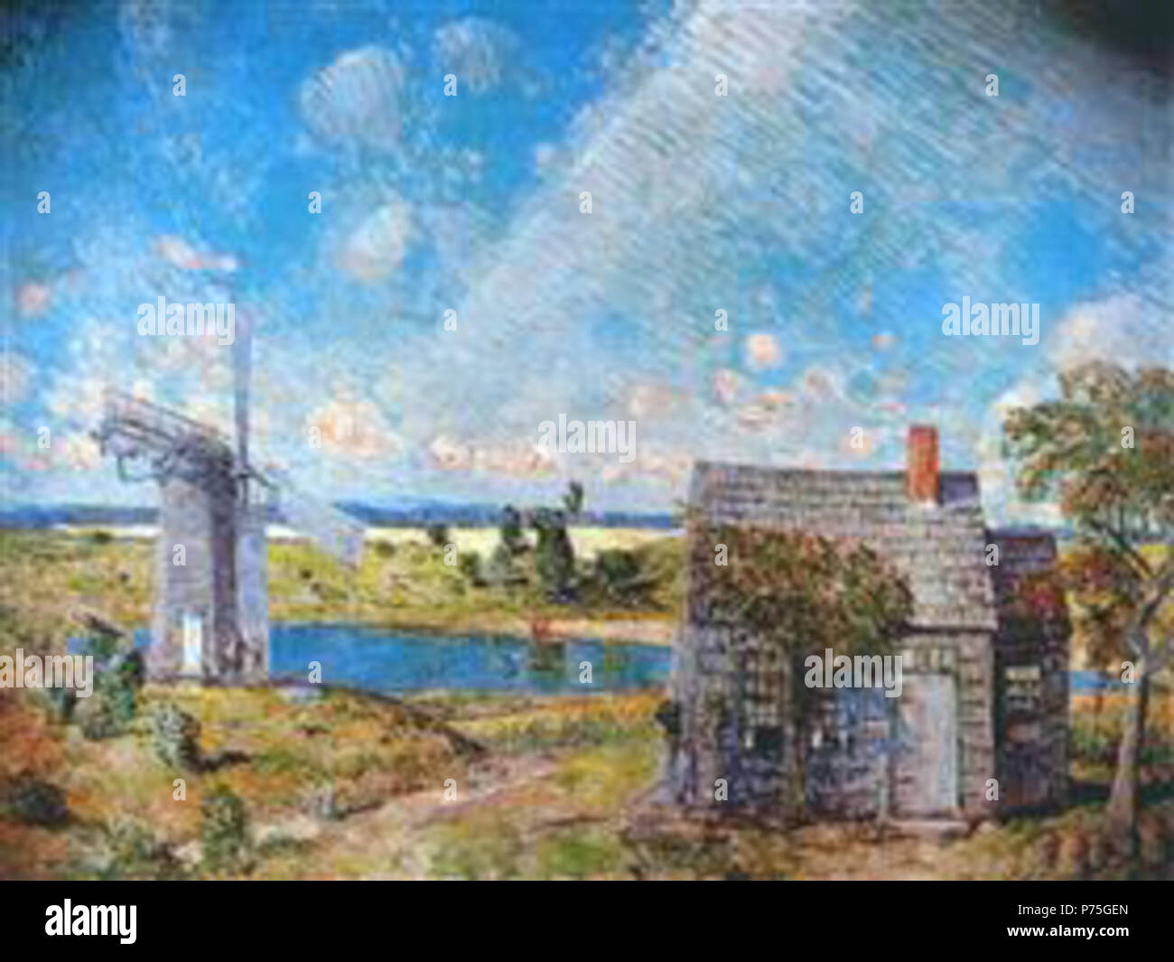 Work by Childe Hassam . before 1935 137 Hassam - old-long-island ...