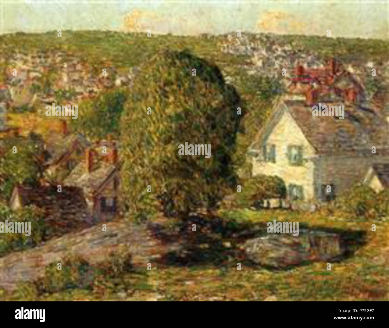 Work by Childe Hassam . before 1935 137 Hassam - outskirts-of-east ...