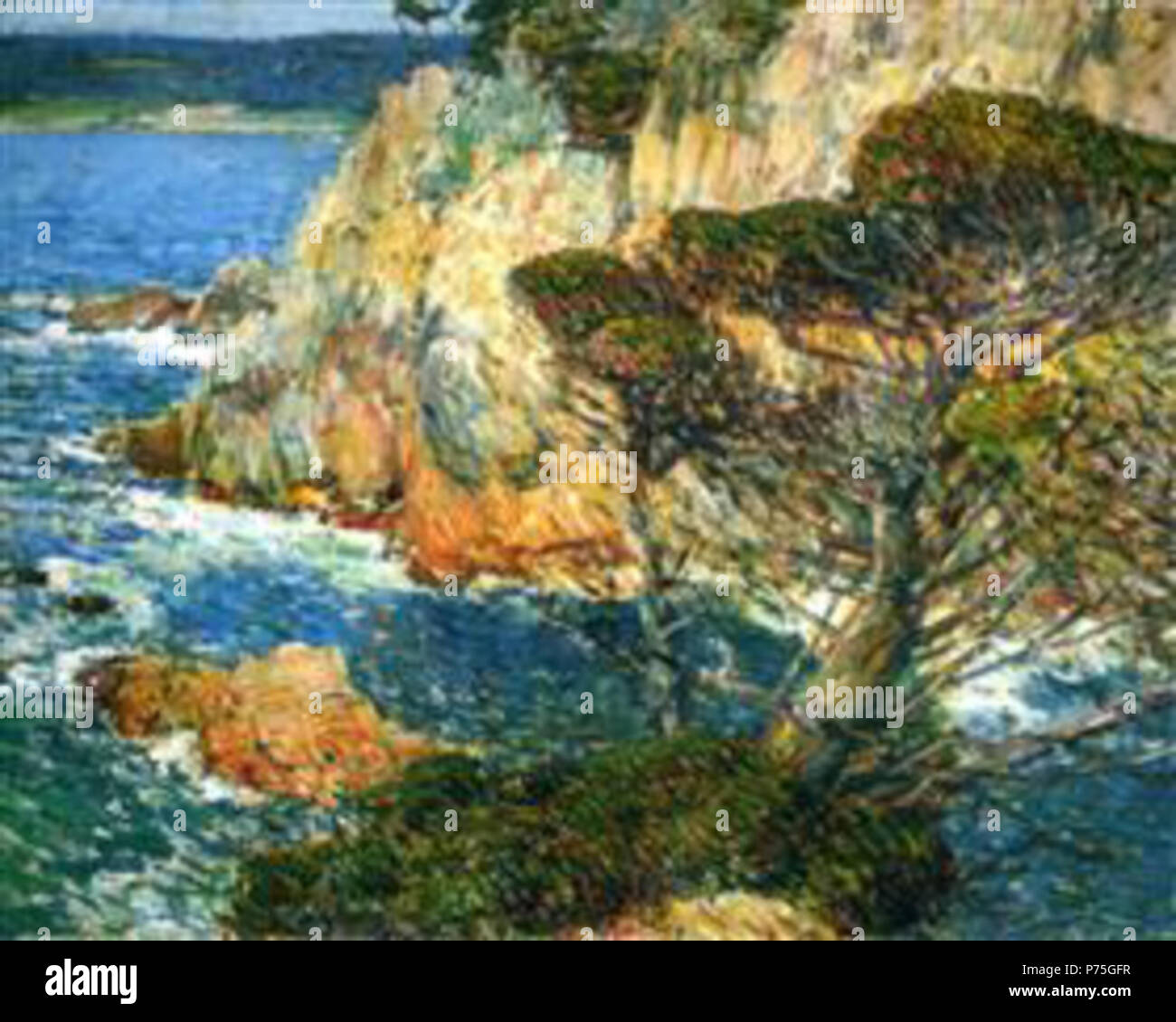 Work by Childe Hassam . before 1935 137 Hassam - point-lobos-carmel ...