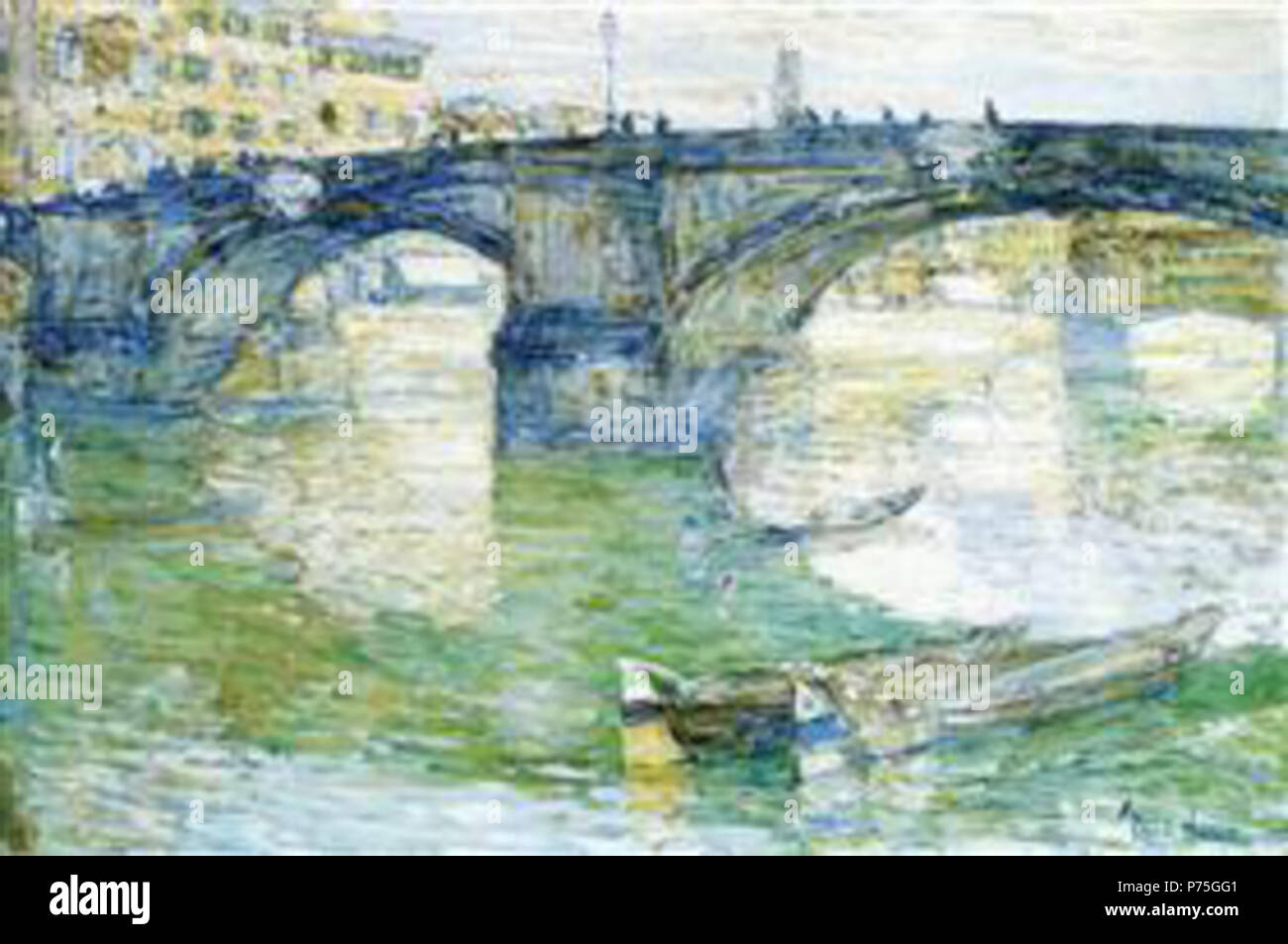 Work by Childe Hassam . before 1935 137 Hassam - ponte-santa-trinita ...
