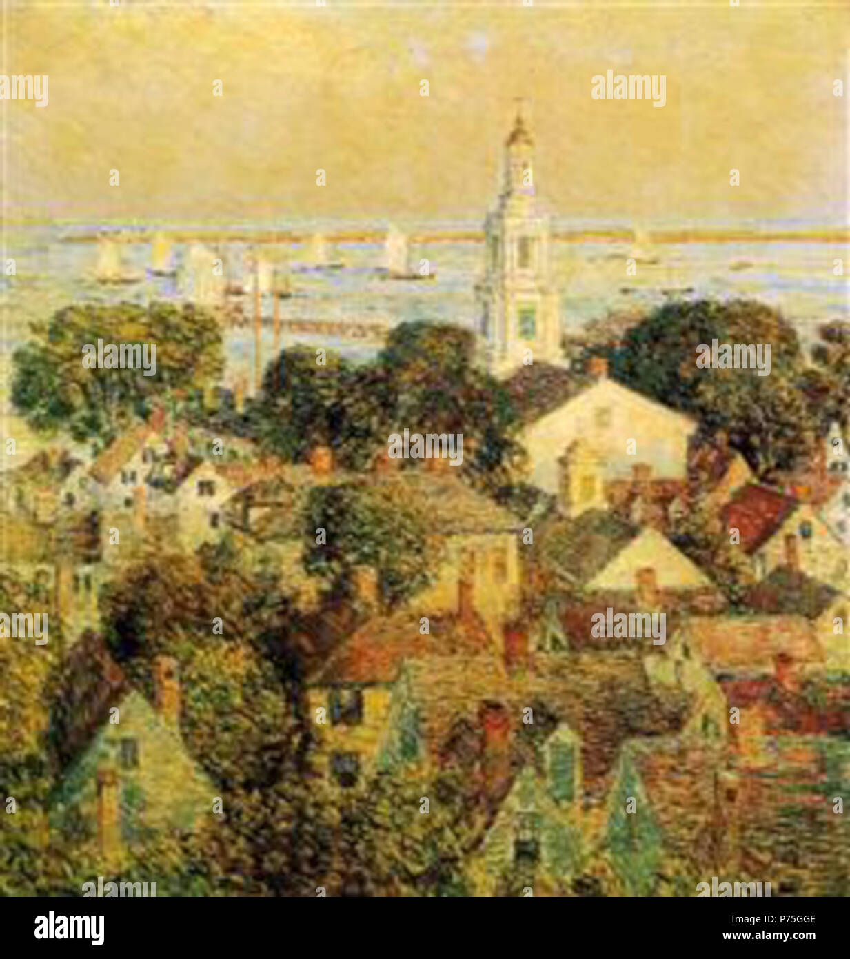 Work by Childe Hassam . before 1935 137 Hassam - provincetown Stock ...