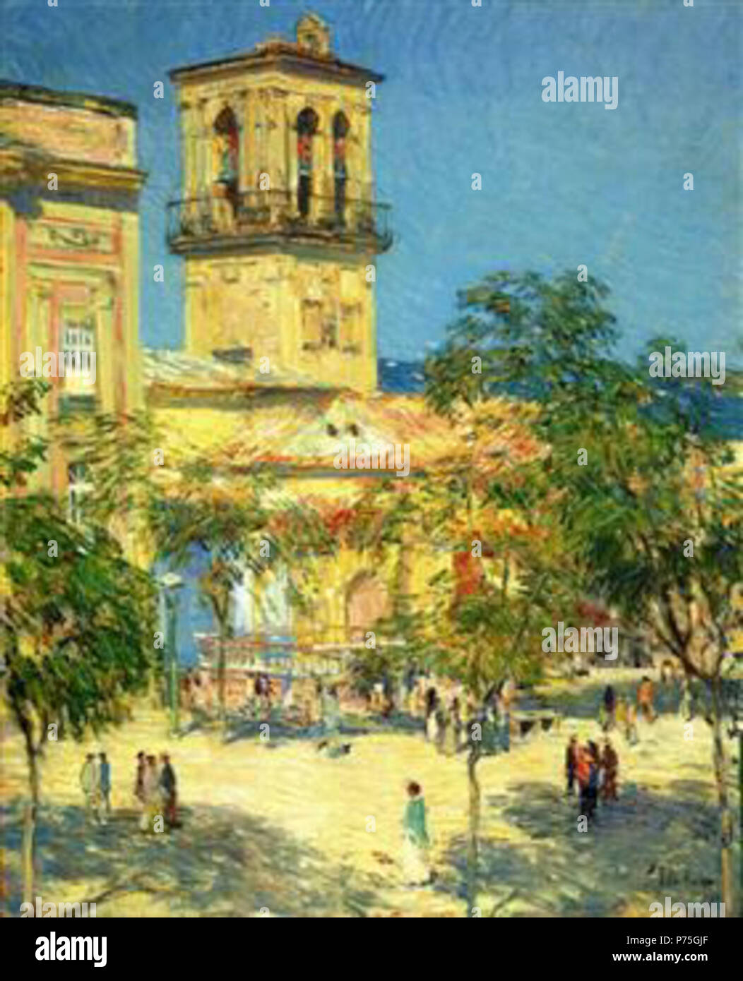 Work by Childe Hassam . before 1935 137 Hassam - street-of-the-great ...