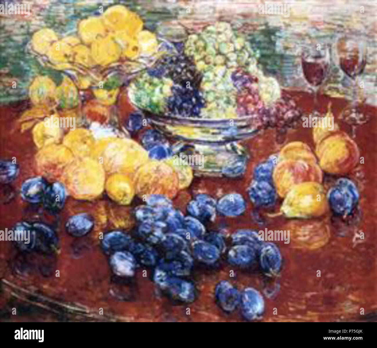 Work by Childe Hassam . before 1935 137 Hassam - still-life-fruits ...
