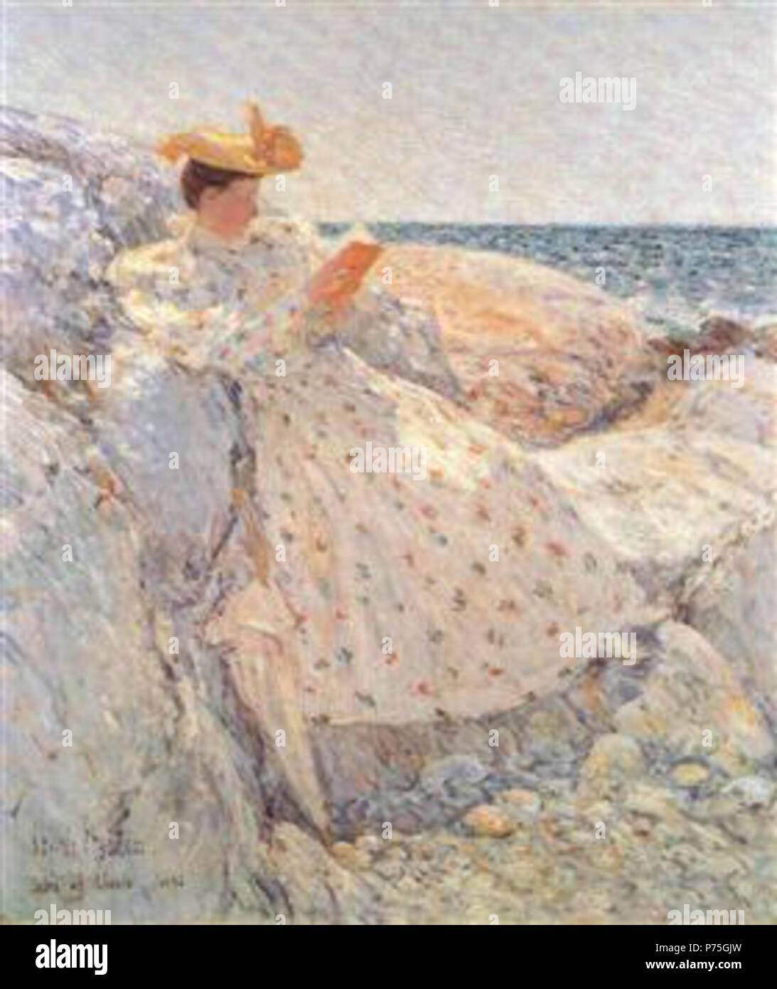 Work by Childe Hassam . before 1935 137 Hassam - summer-sunlight Stock ...