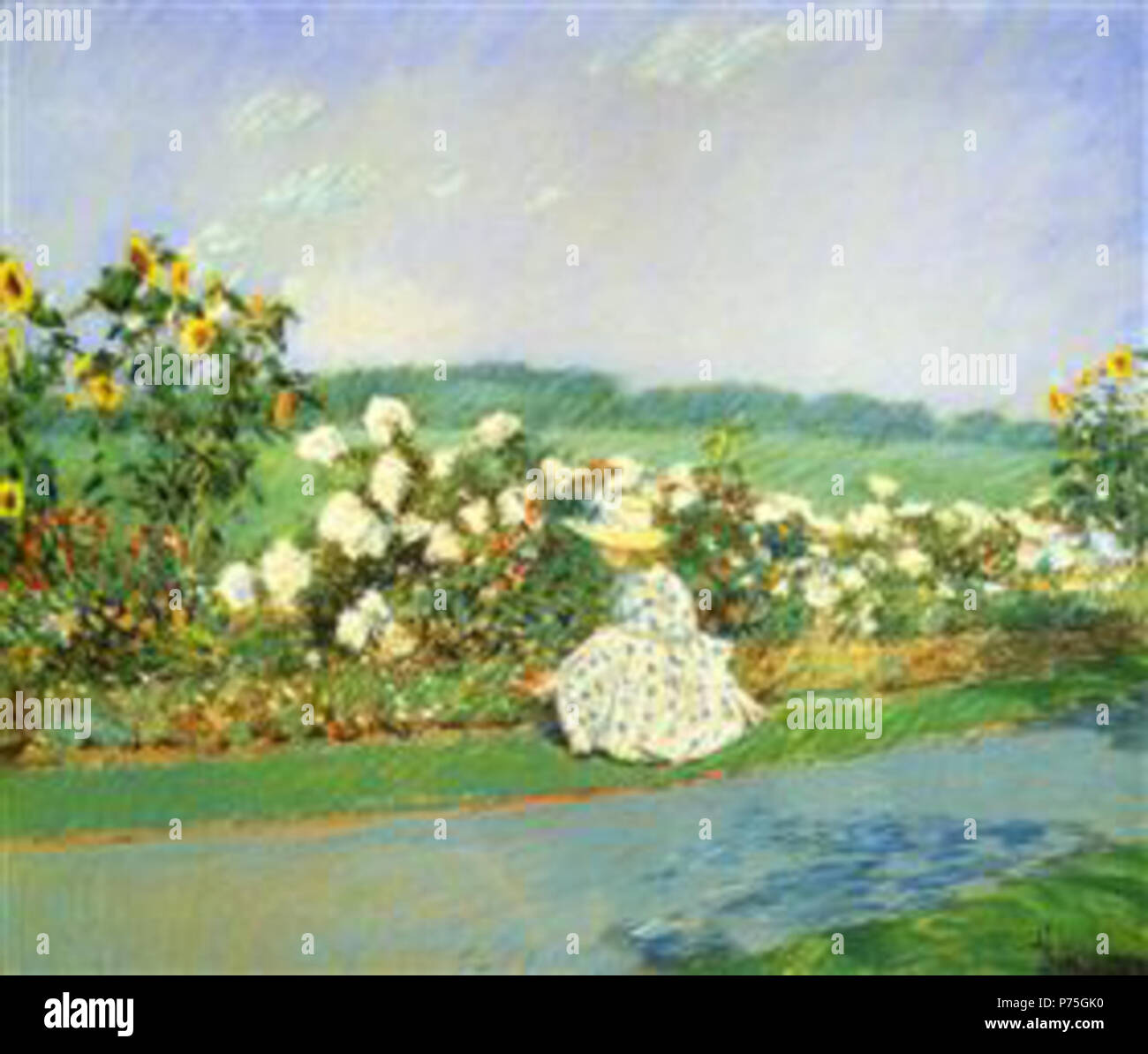 Work by Childe Hassam . before 1935 137 Hassam - summertime Stock Photo ...