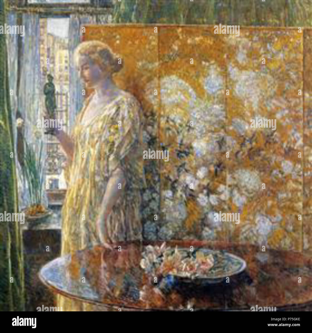 Work by Childe Hassam . before 1935 137 Hassam - tanagra-the-builders ...