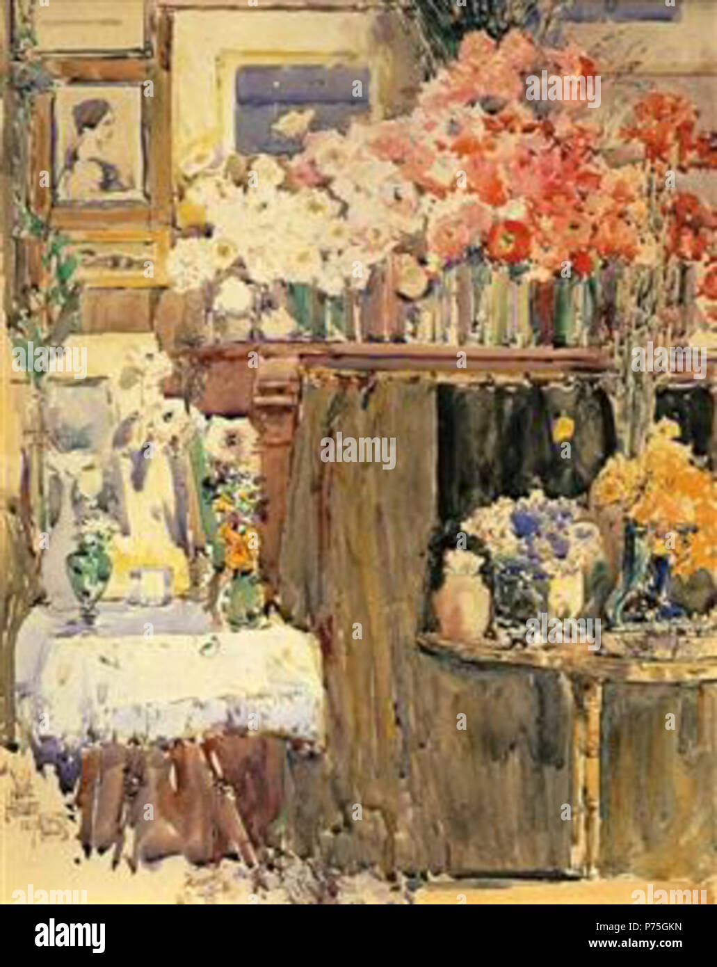 Work by Childe Hassam . before 1935 137 Hassam - the-altar-and-the ...