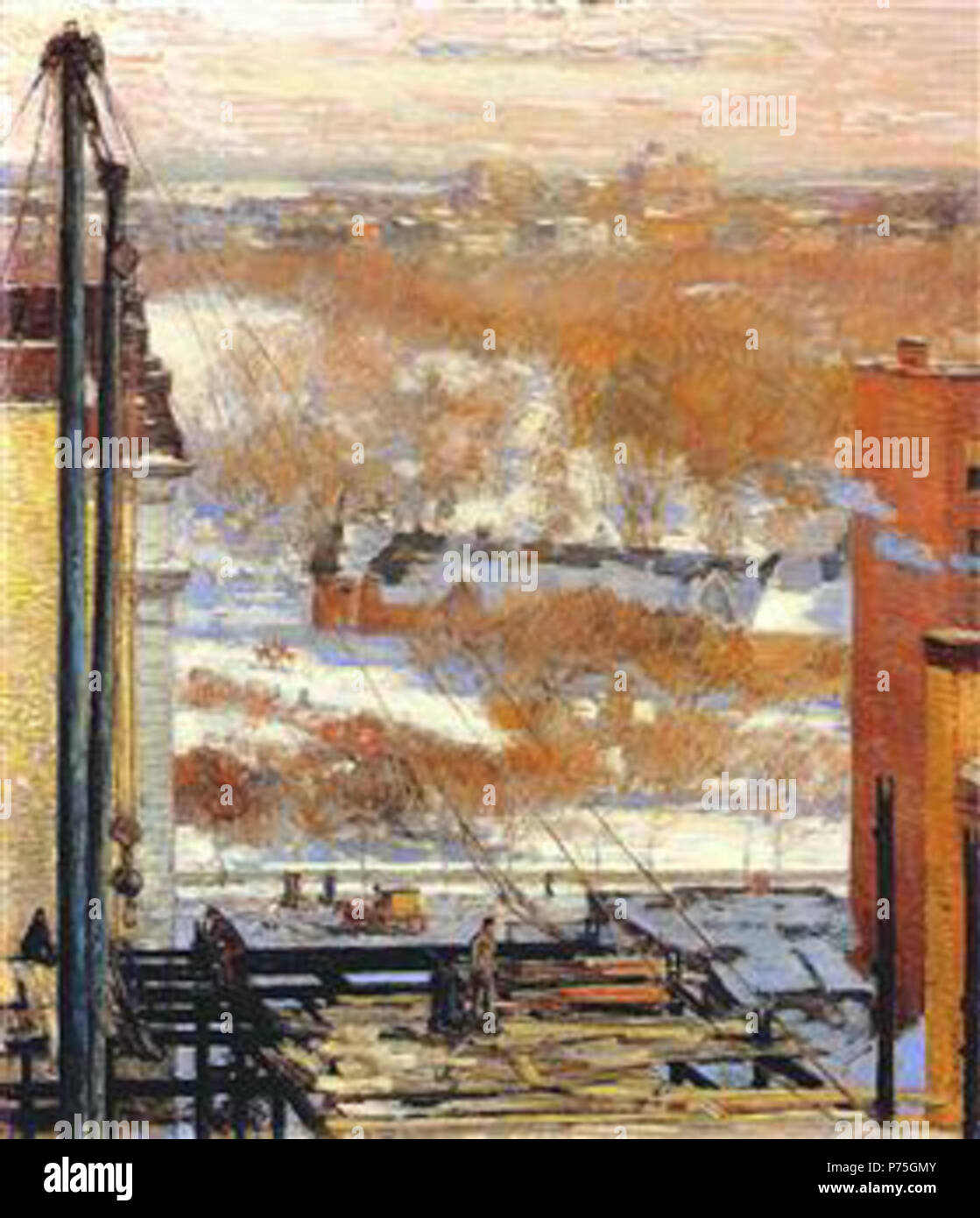 Work by Childe Hassam . before 1935 137 Hassam - the-hovel-and-the ...