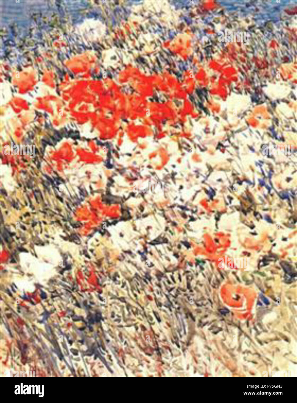 Work by Childe Hassam . before 1935 137 Hassam - the-island-garden ...