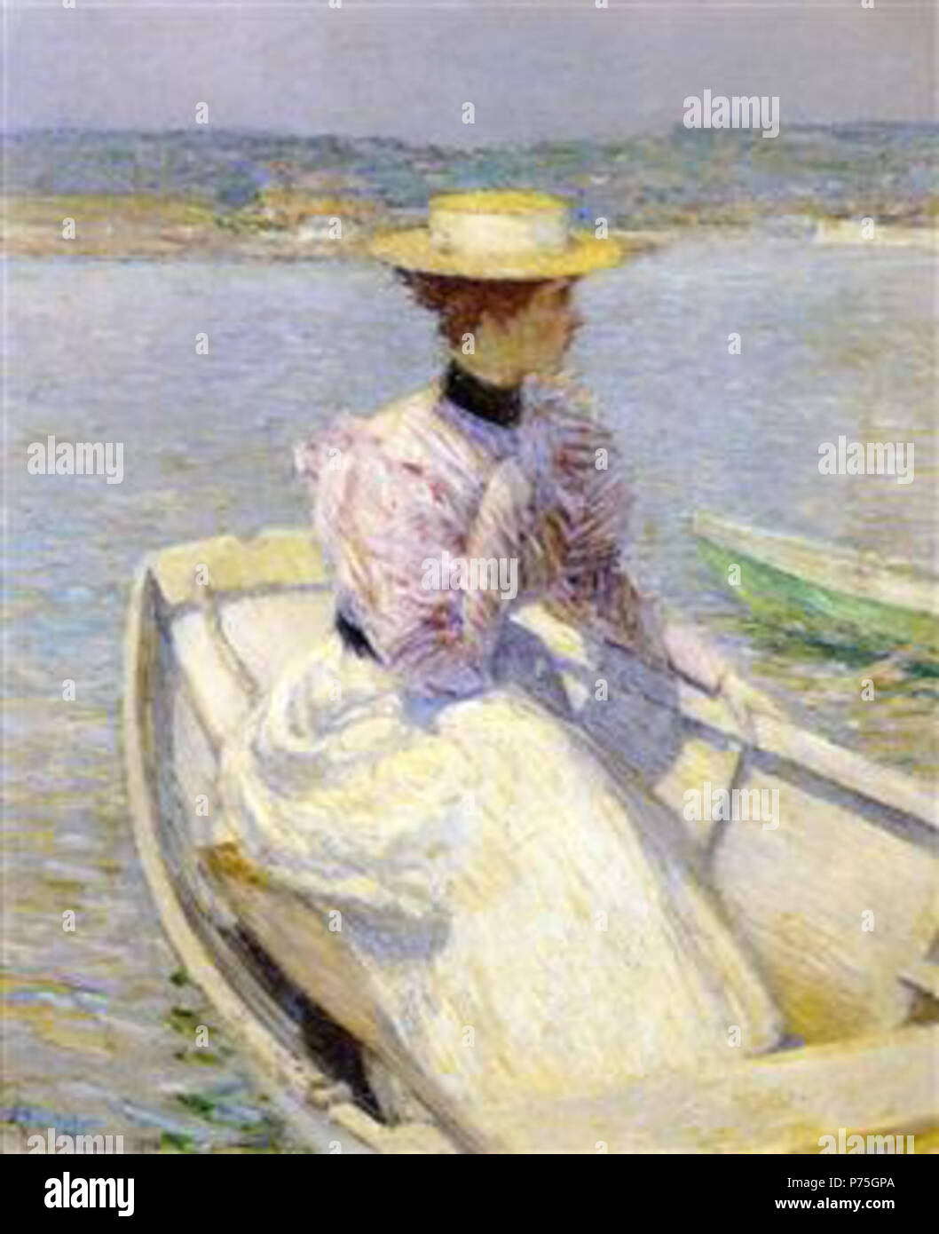 Work by Childe Hassam . before 1935 138 Hassam - the-white-dory Stock ...