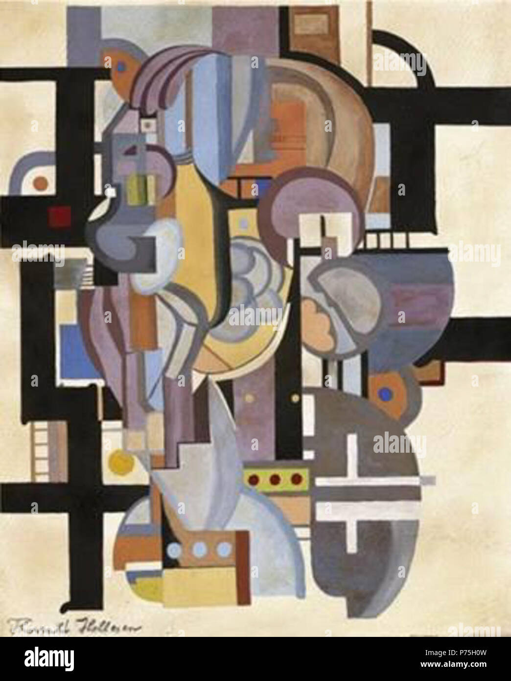 English: Project for a Mural . before 1937 139 Hellesen-Mural Stock ...
