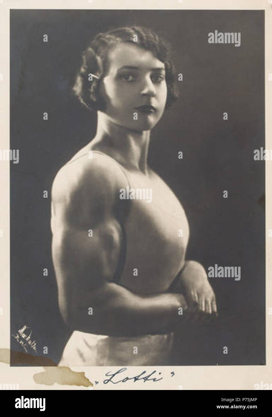 Deutsch: Lotti, Weltmeisterin der Kraftgymnastik, 1925 . 1925 157 Lotti ...
