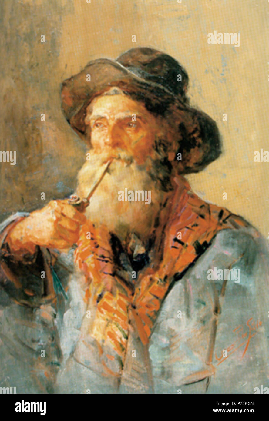 . Português: Velho com cachimbo English: Old man with a pipe Unknown ...