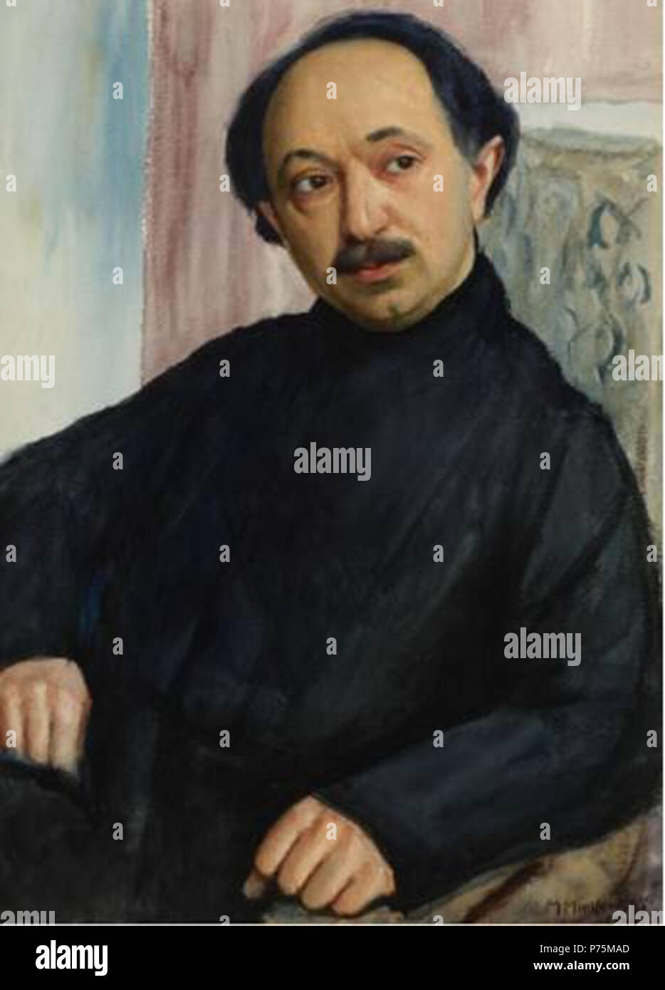 English: Portrait of Mosheh Oved (1885-1958) Jeweler and watchmaker ...