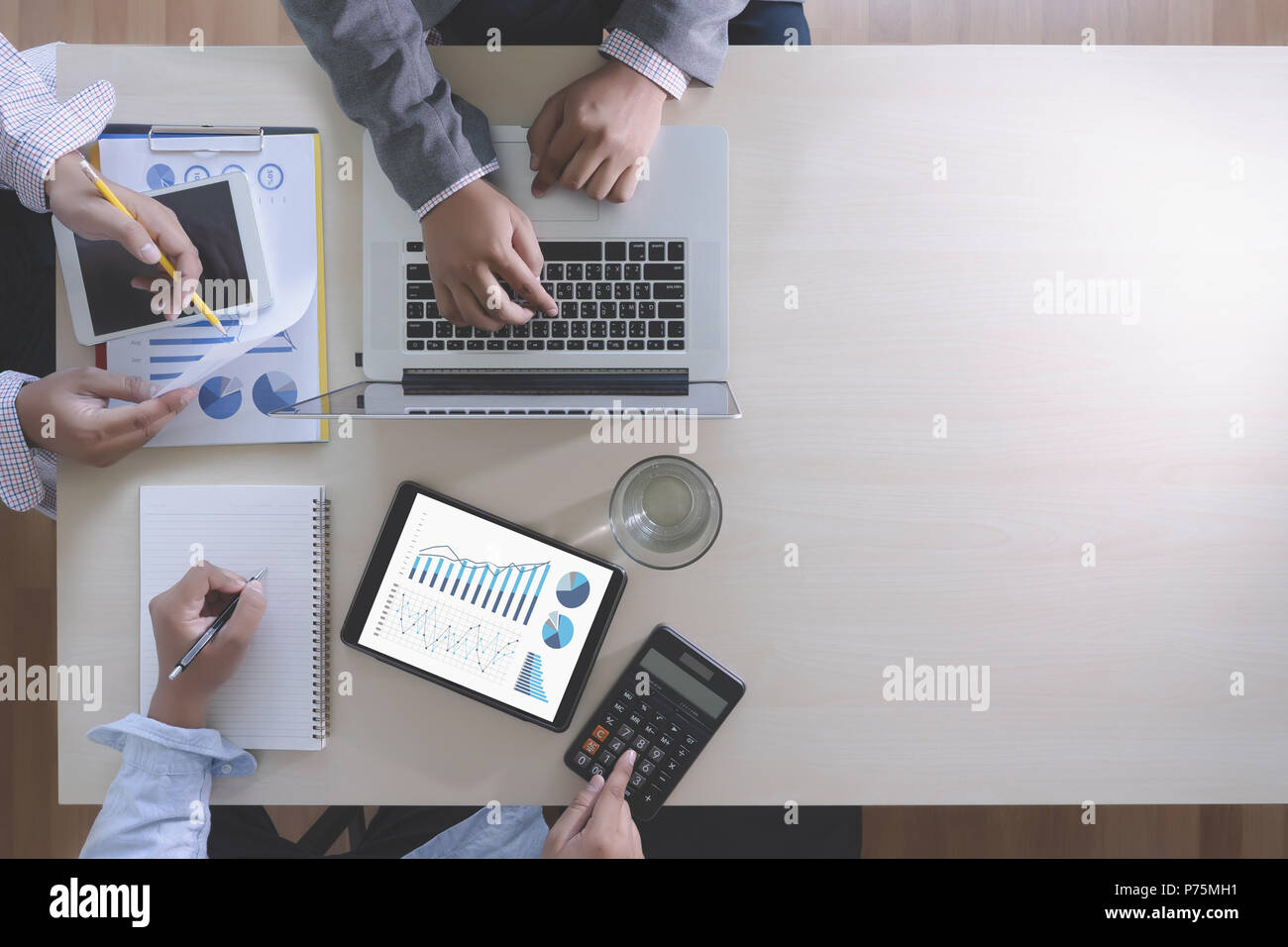 Business Ideas Meeting Design Discussion Marketing Analysis Stock Photo ...