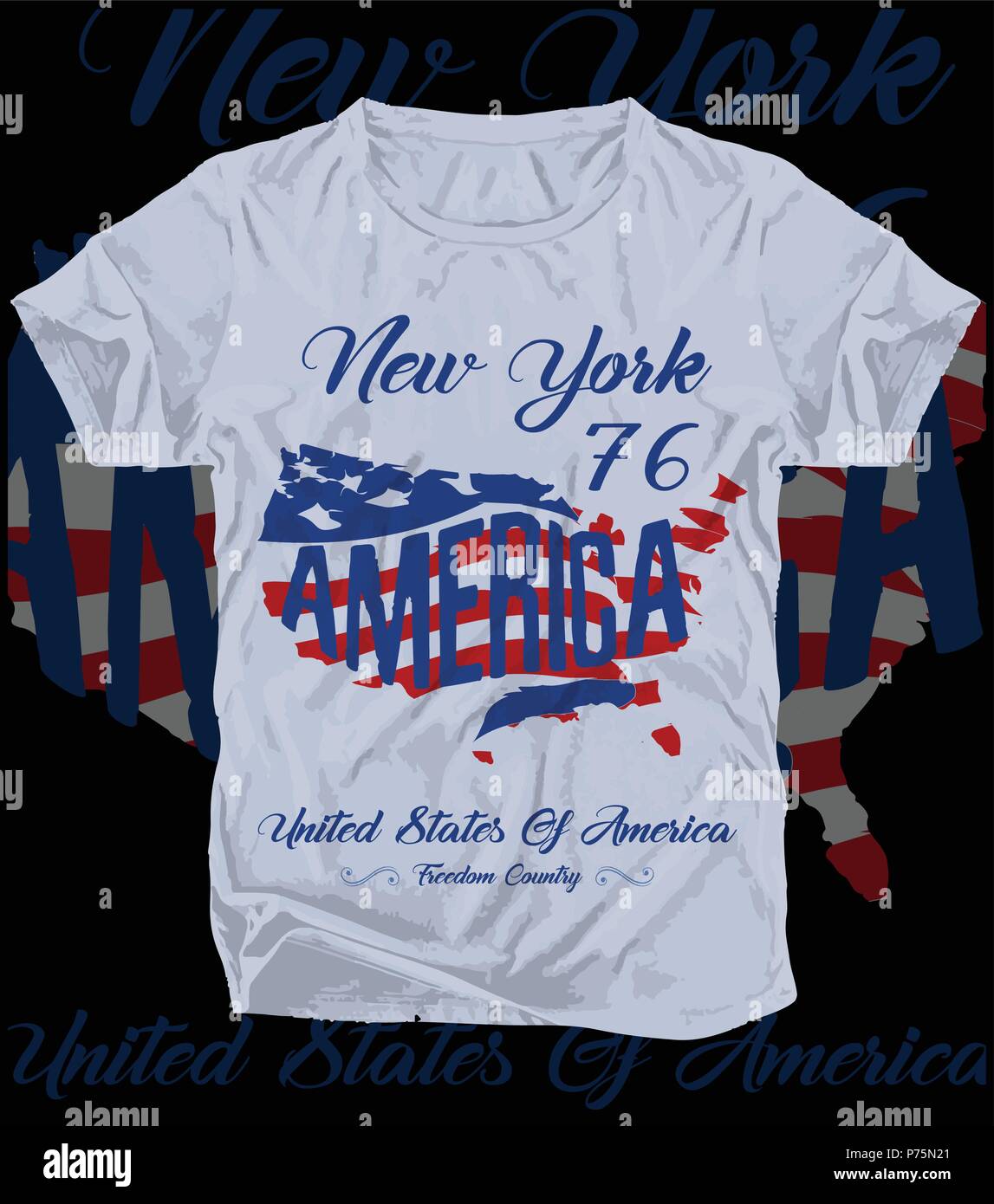 American freedom tee Stock Vector Images - Alamy