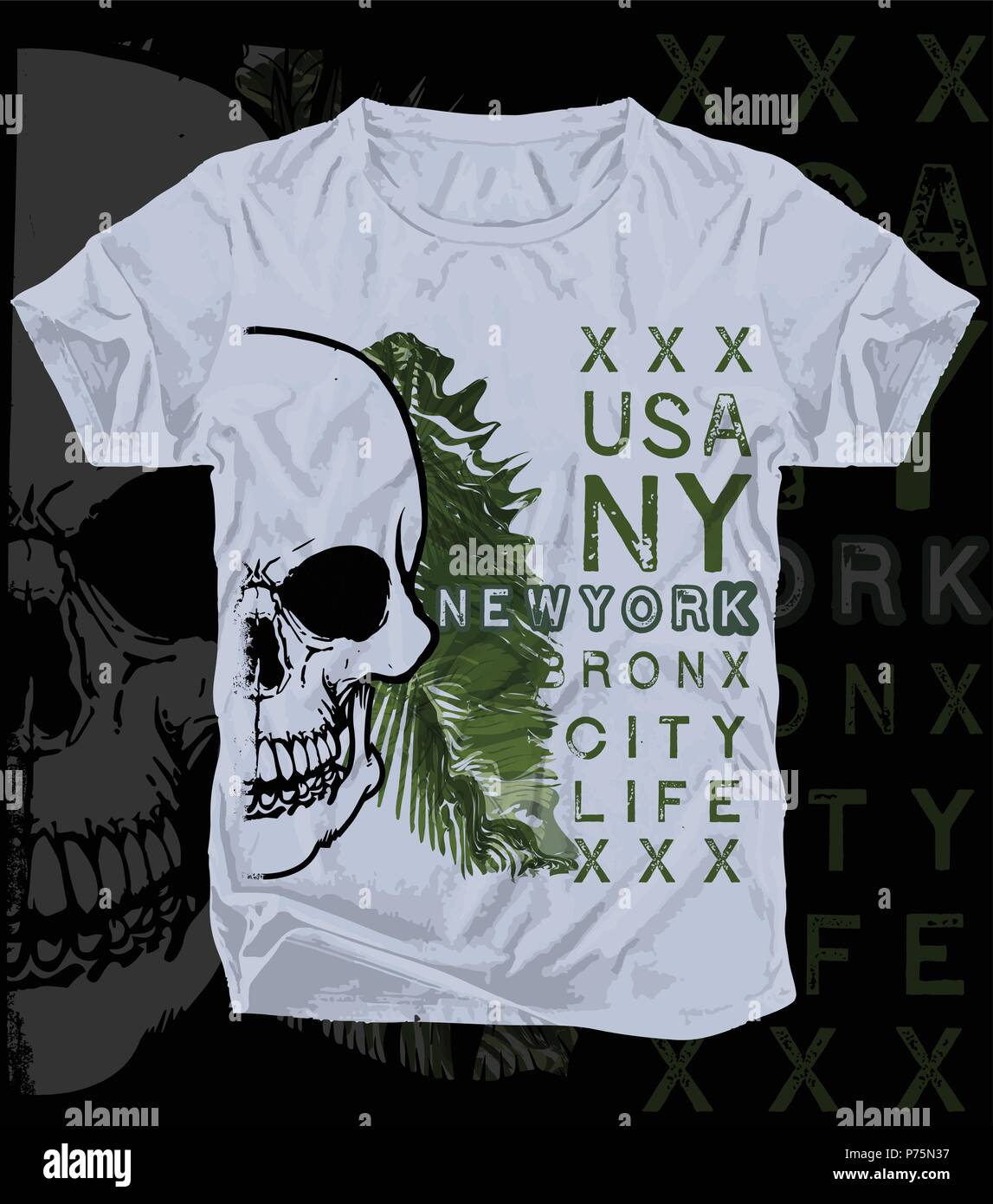 Skulls tee shirt hi-res stock photography and images - Alamy