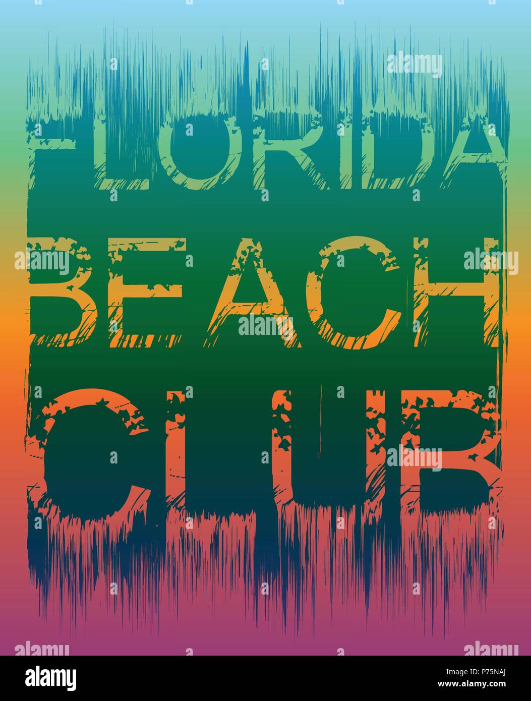 Florida summer tee graphic design Stock Vector Image & Art - Alamy