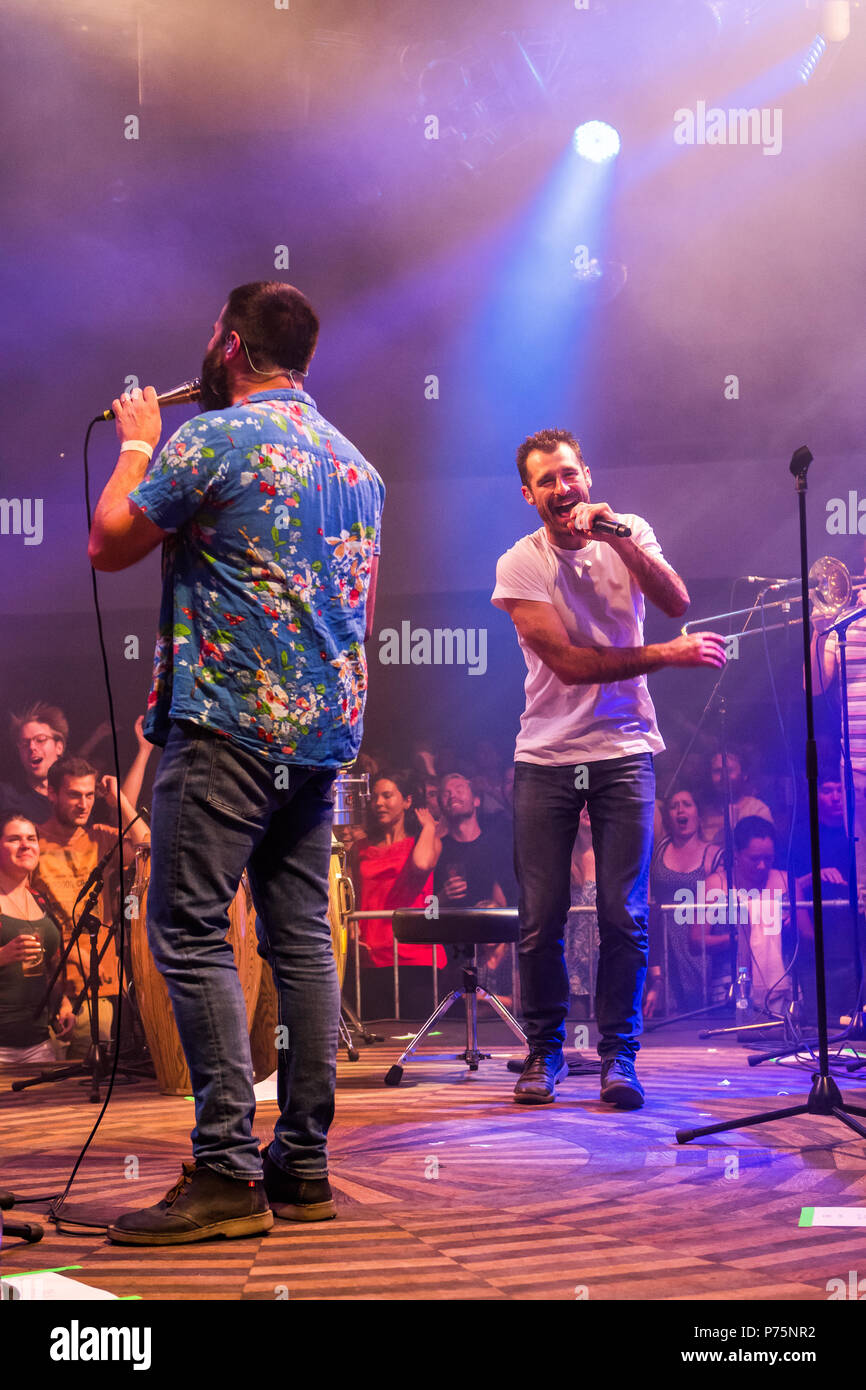 The Cat Empire, Felix Riebl, Harry James Angus Stock Photo - Alamy