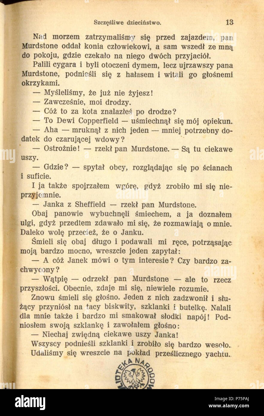 . Dawid Copperfield. English: novel Polski: powie . N/A 180 PL Karol ...