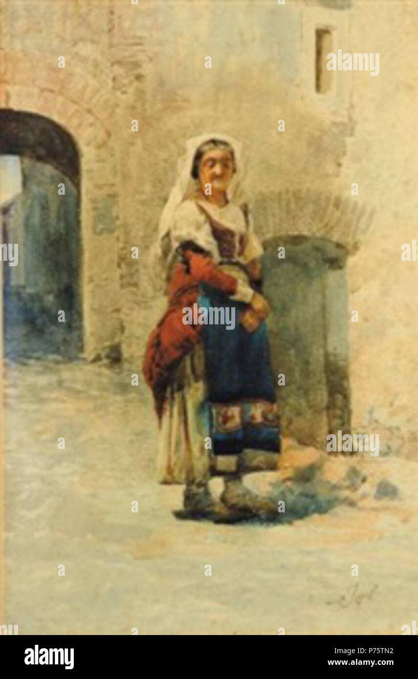 English: Figure in Traditional Costume . before 1926 144 Issel-Figure ...