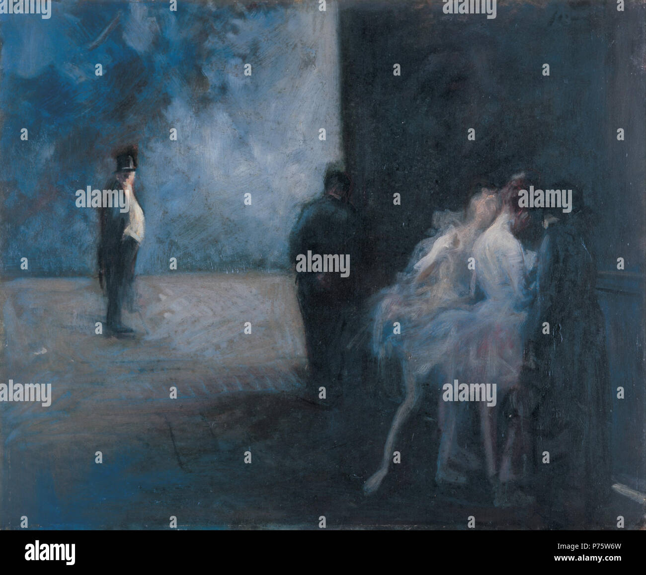 147 Jean-Louis Forain - Backstage―Symphony in Blue Stock Photo - Alamy