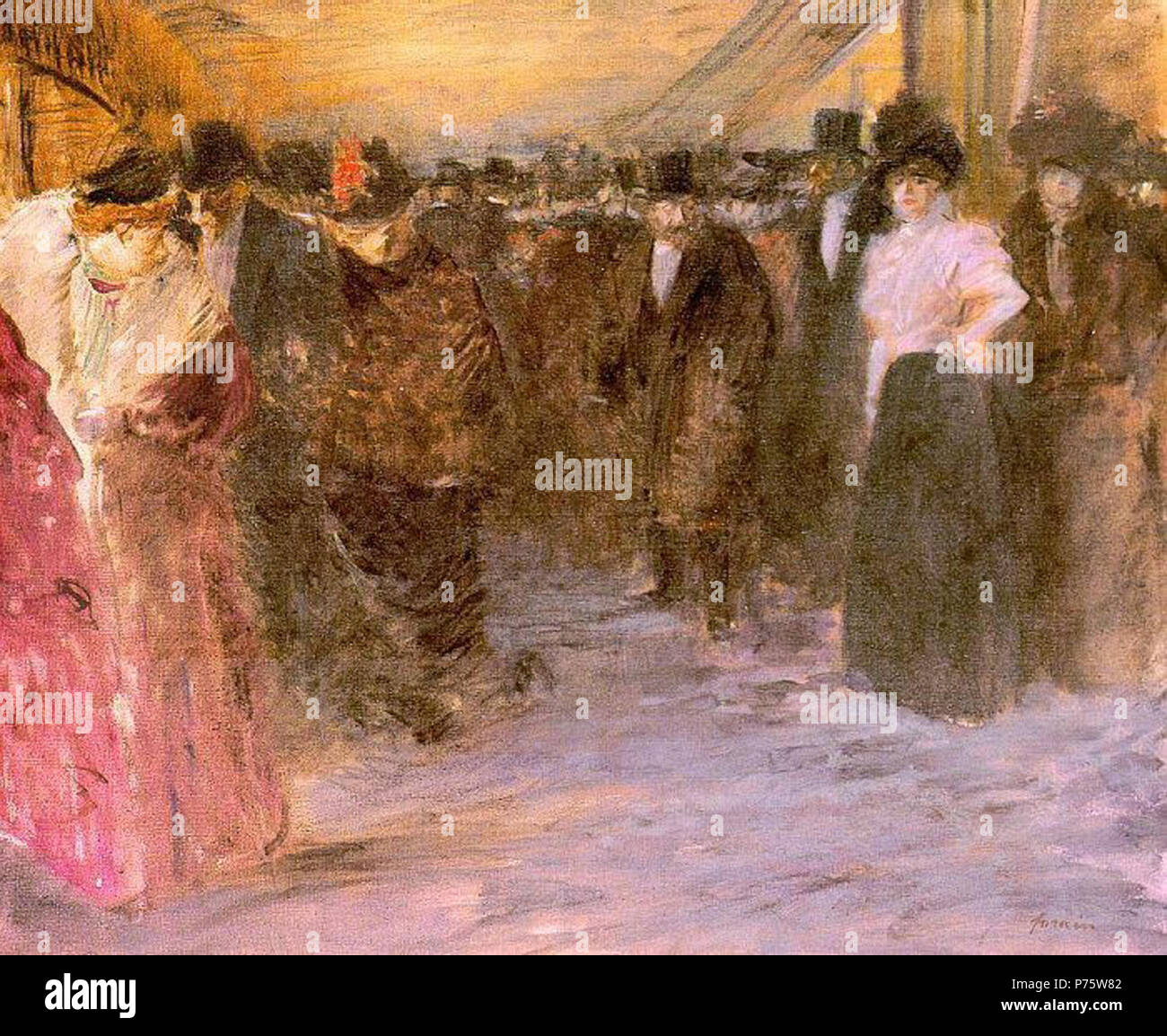 English: Jean-Louis Forain's art . 147 Jean-Louis Forain Music Hall ...