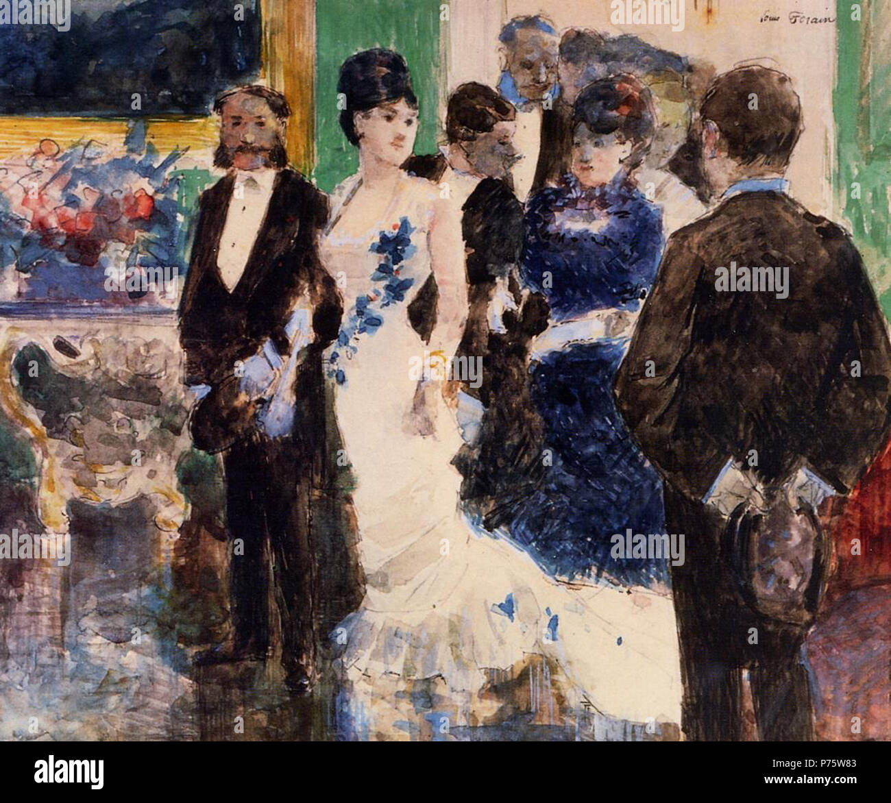 English: Jean-Louis Forain's art . N/A 147 Jean-Louis Forain Parisienne ...
