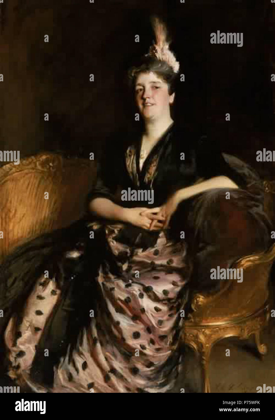 English: Portrait of Mrs Edward Darley Boit (Mary Louisa Cushing - 1887 ...
