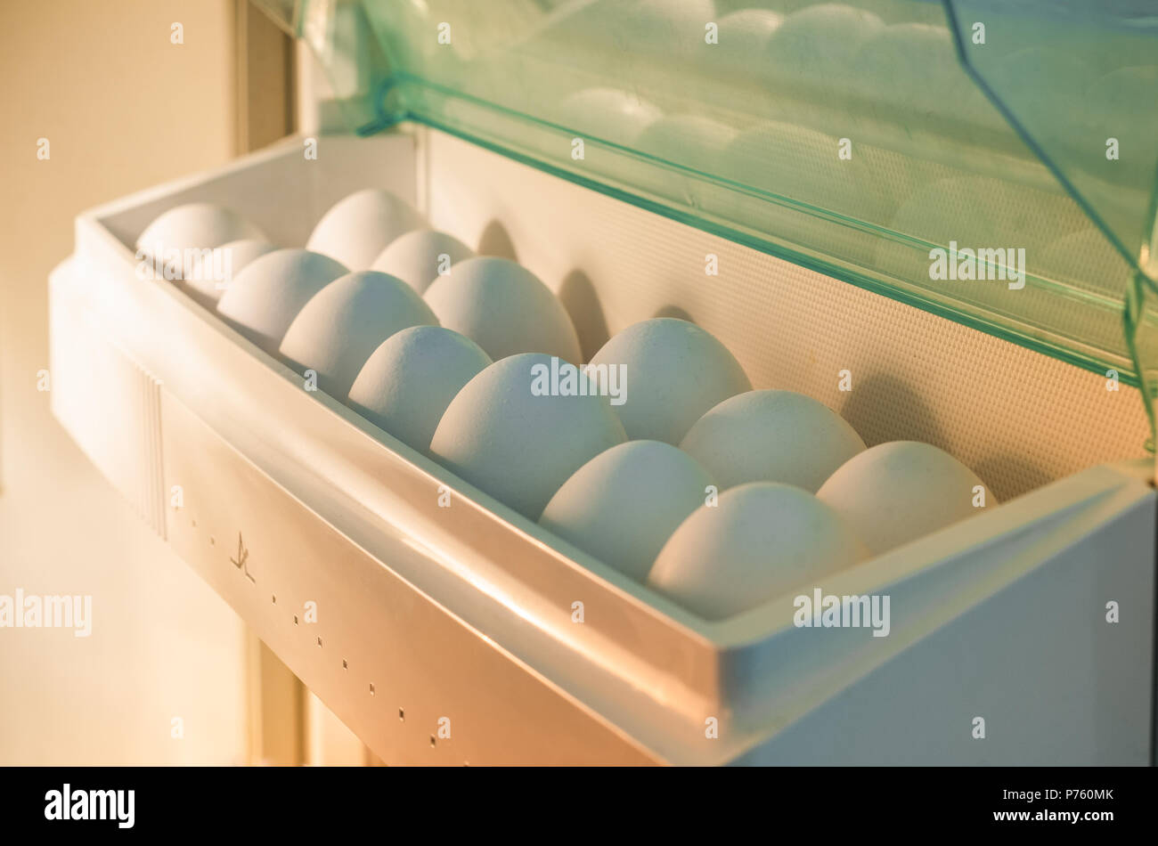 Fridge with eggs in box hi-res stock photography and images - Alamy
